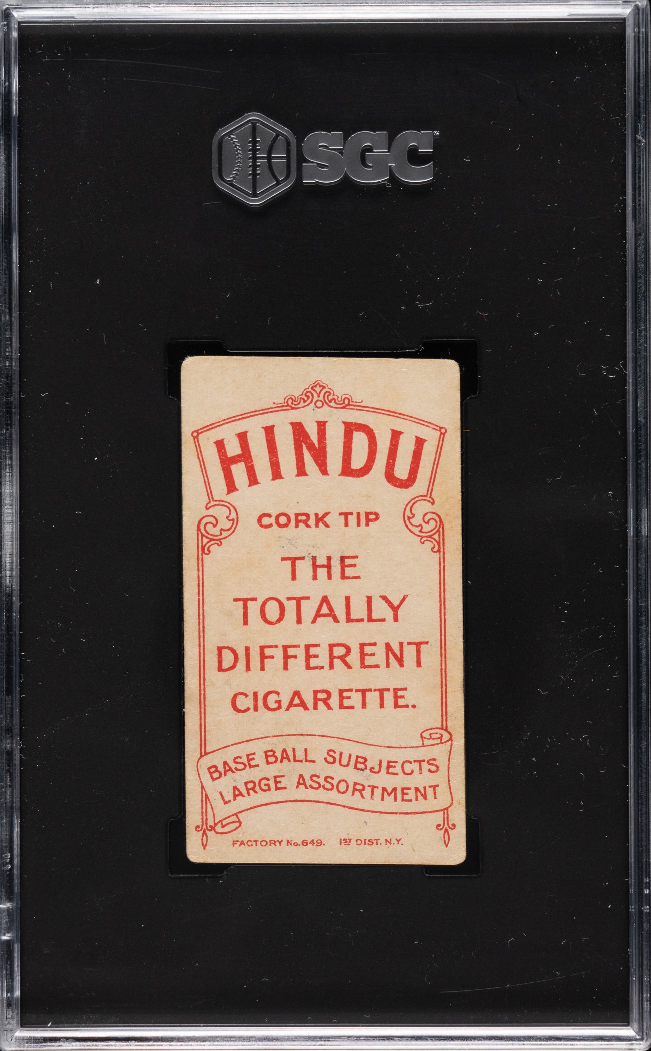 1909-1911 T206 White Border John Hummell SGC VG 3 - Red Hindu Back ...