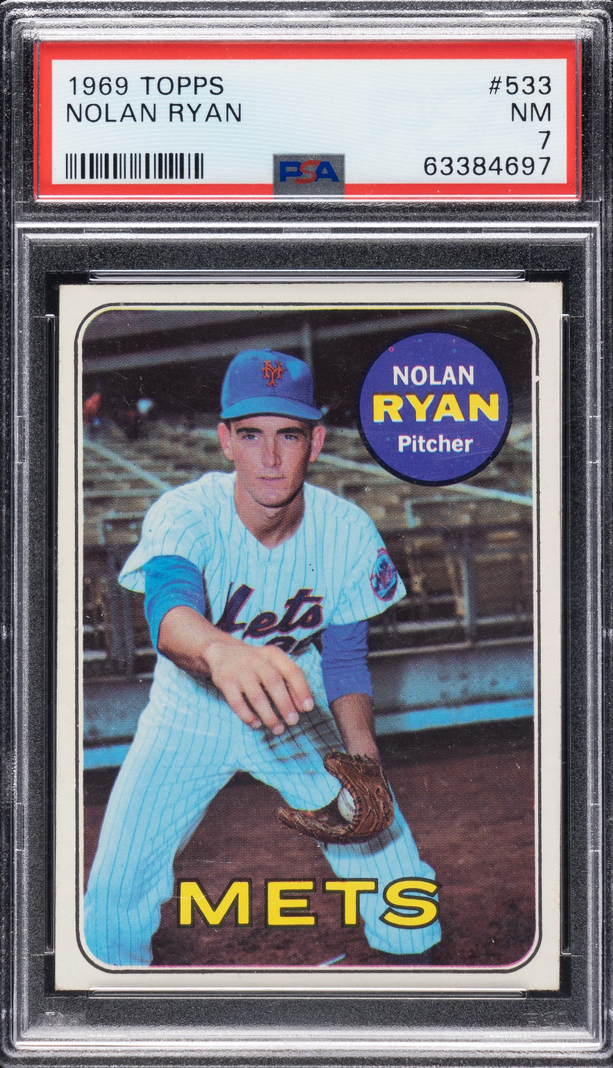 1969 Topps #533 Nolan Ryan PSA NM 7 | REA Archive
