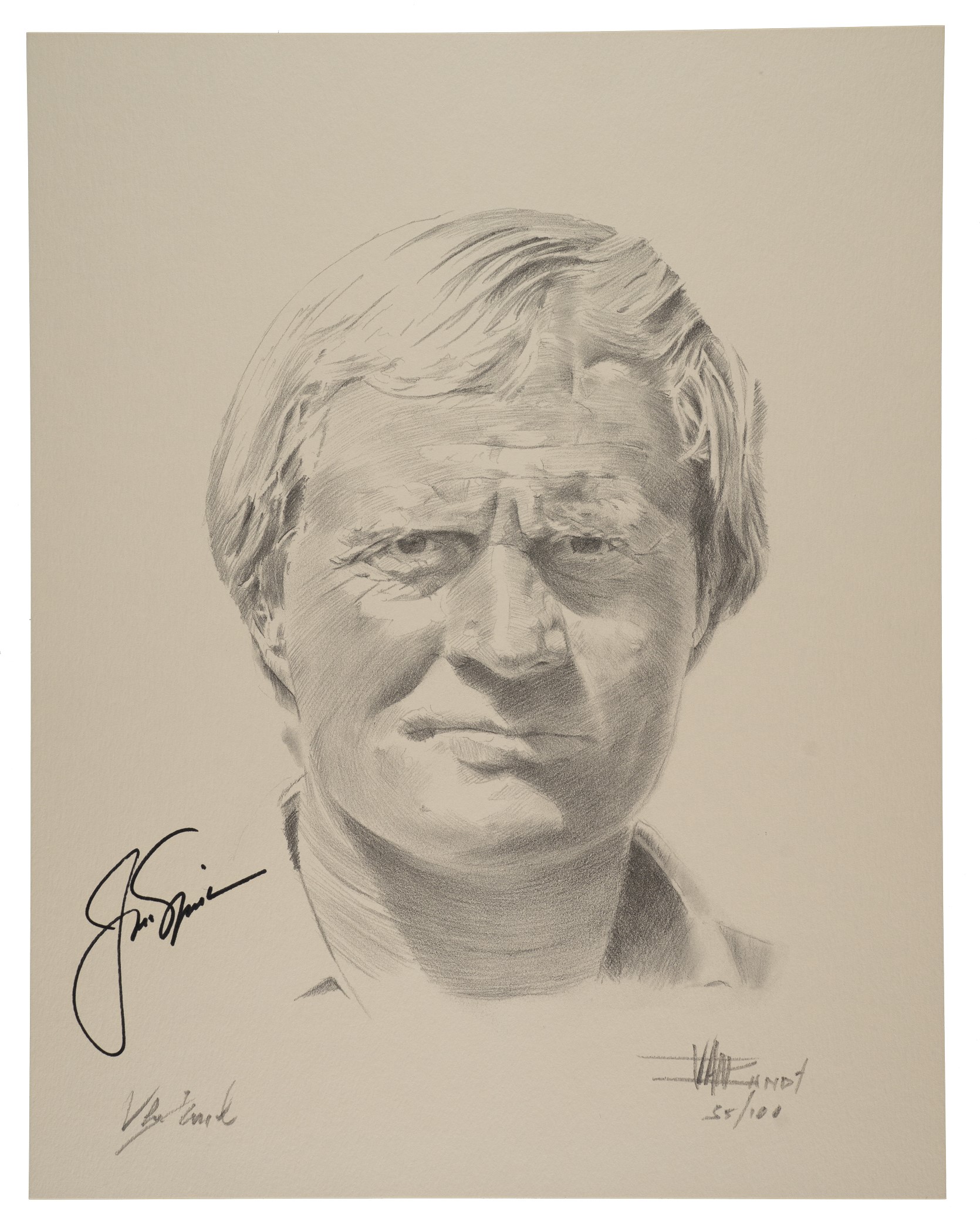 Gary Player, Jack Nicklaus, and Lee Trevino Signed William Van Zandt ...