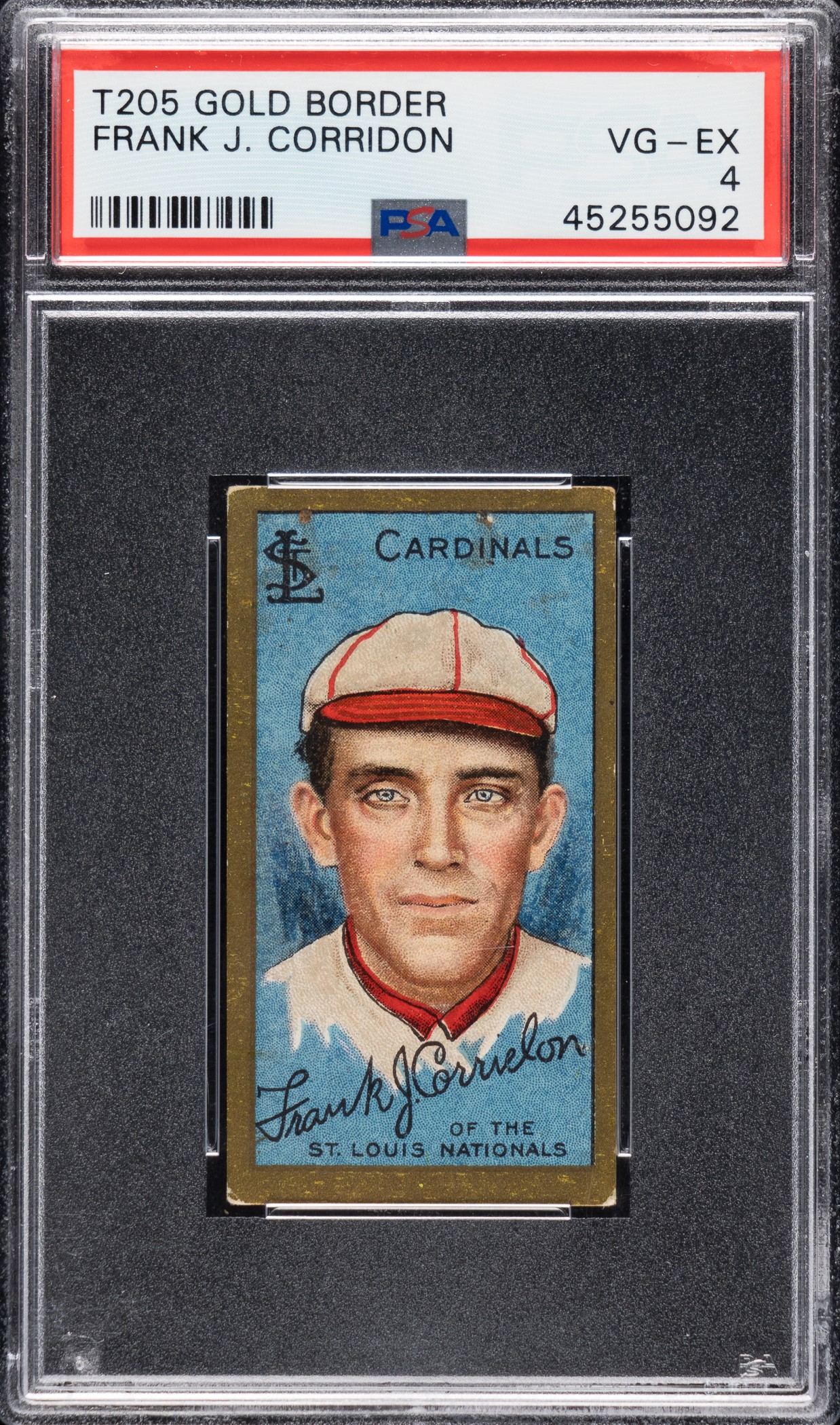 1911 T205 Gold Border Frank Corridon PSA VG-EX 4 - Polar Bear Back ...