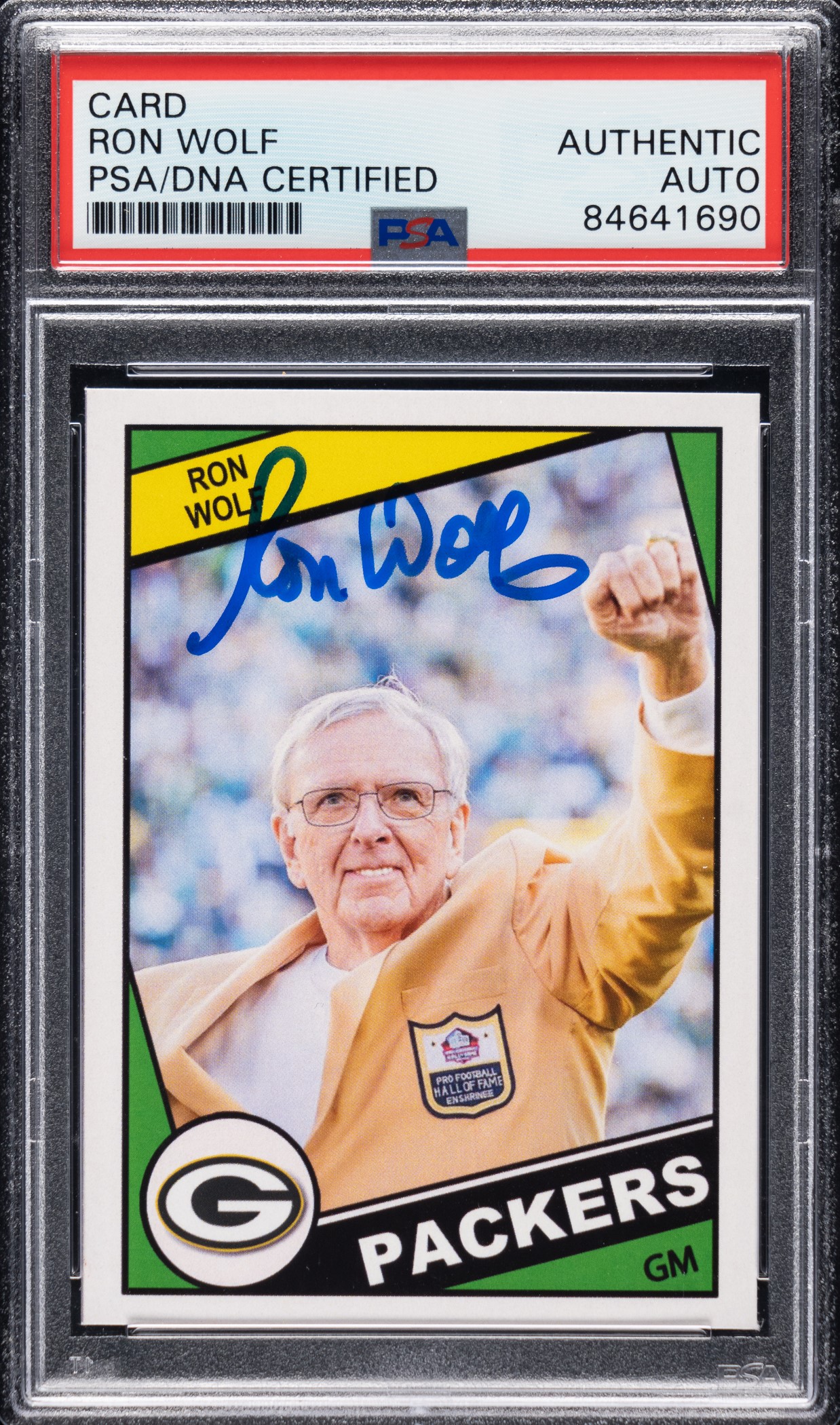Signed Ron Wolf Custom Trading Card - PSA/DNA | REA Archive