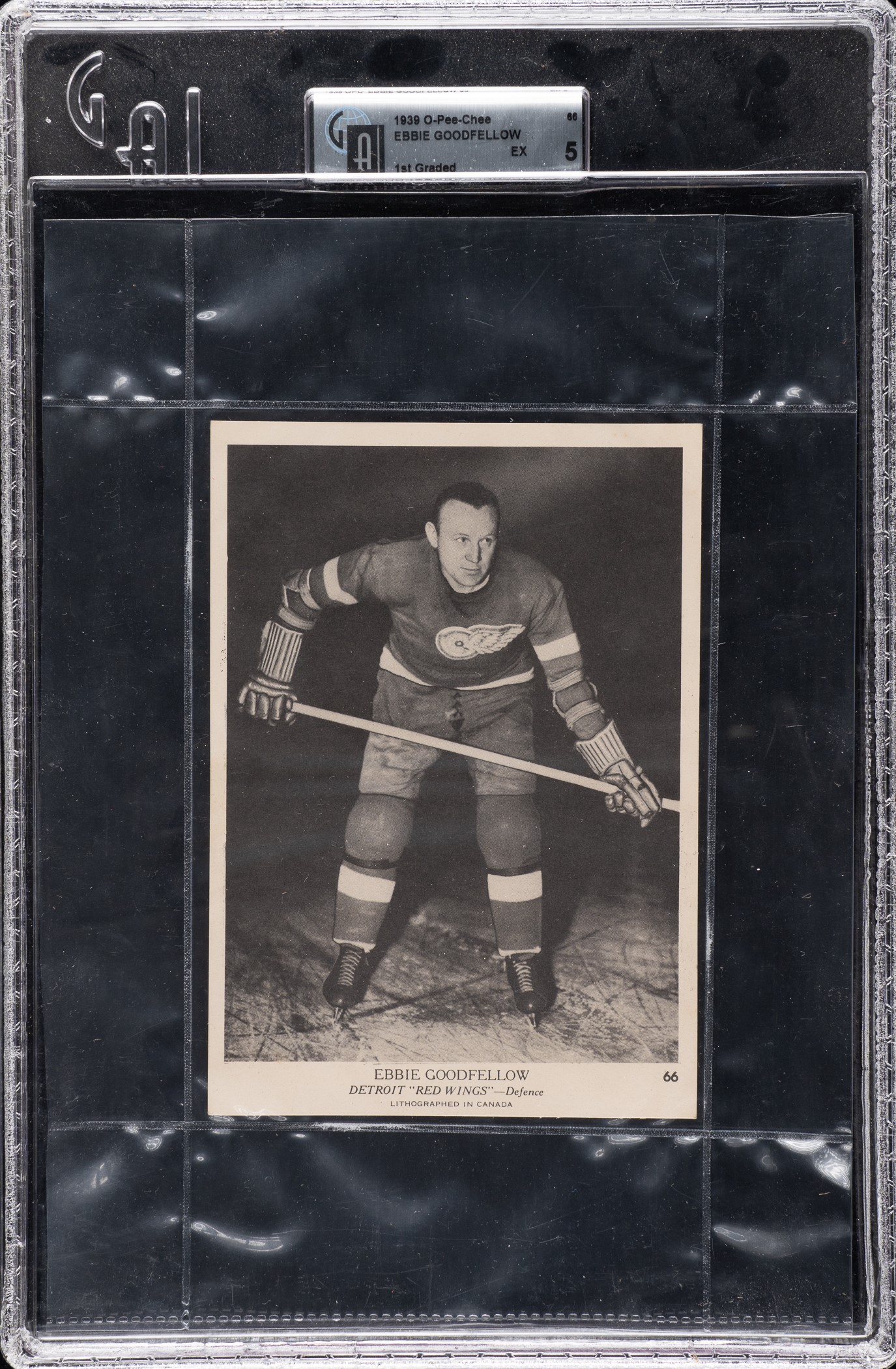 1939-1940 V301-1 O-Pee-Chee Hockey #66 Ebbie Goodfellow GAI EX 5 | REA ...