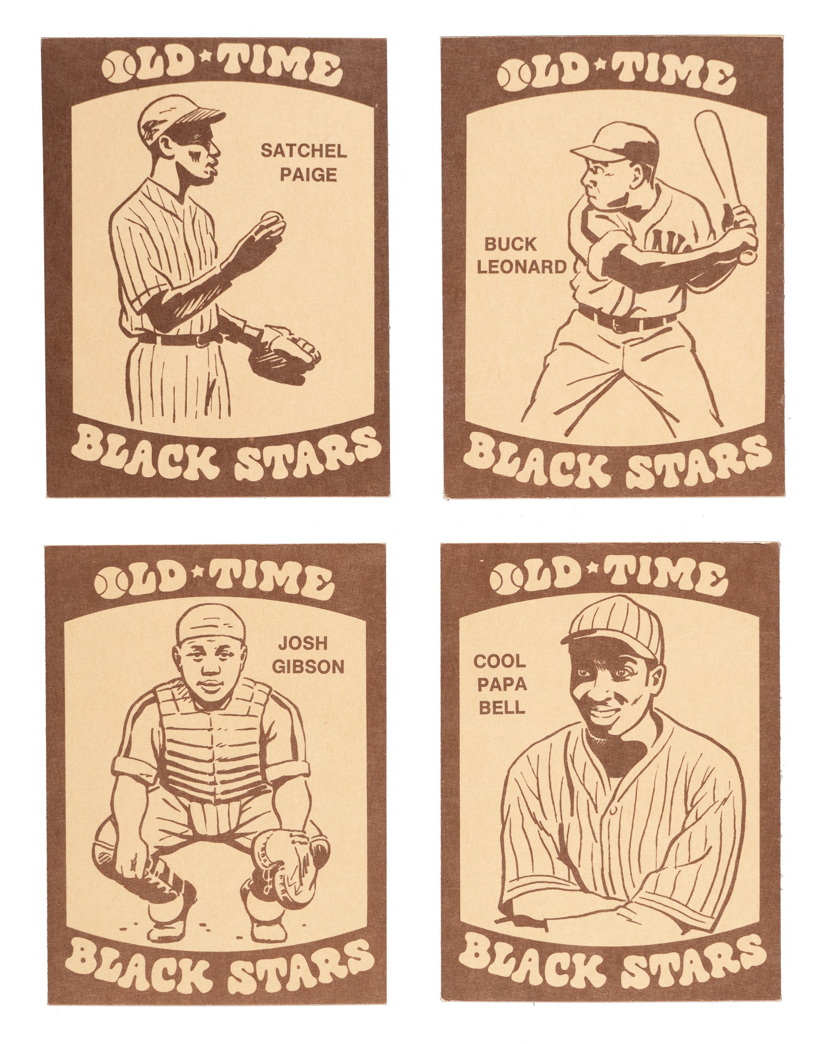 1974 Laughlin Old-Time Black Stars Complete Set (36) Including Satchel ...