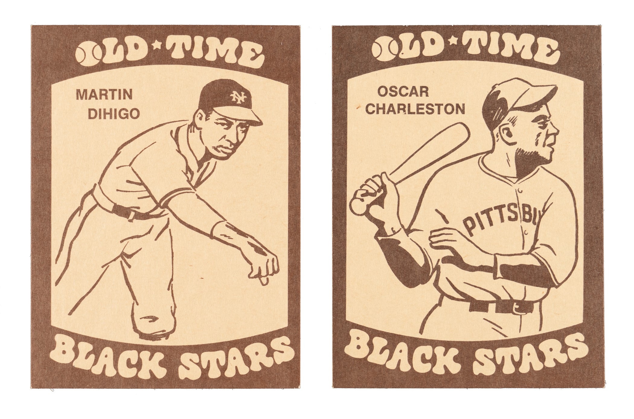 1974 Laughlin Old-Time Black Stars Complete Set (36) Including Satchel ...
