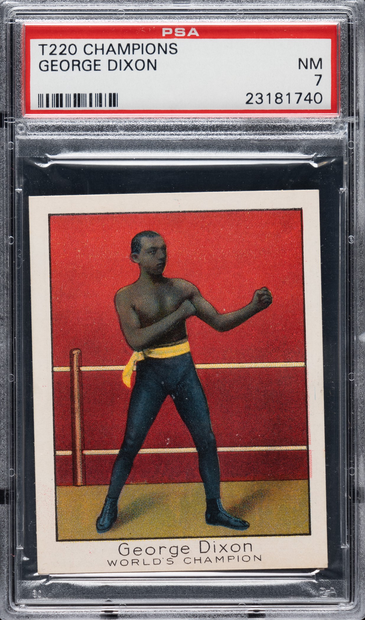 1910 T220 Mecca Champions Boxing George Dixon PSA NM 7 | REA Archive