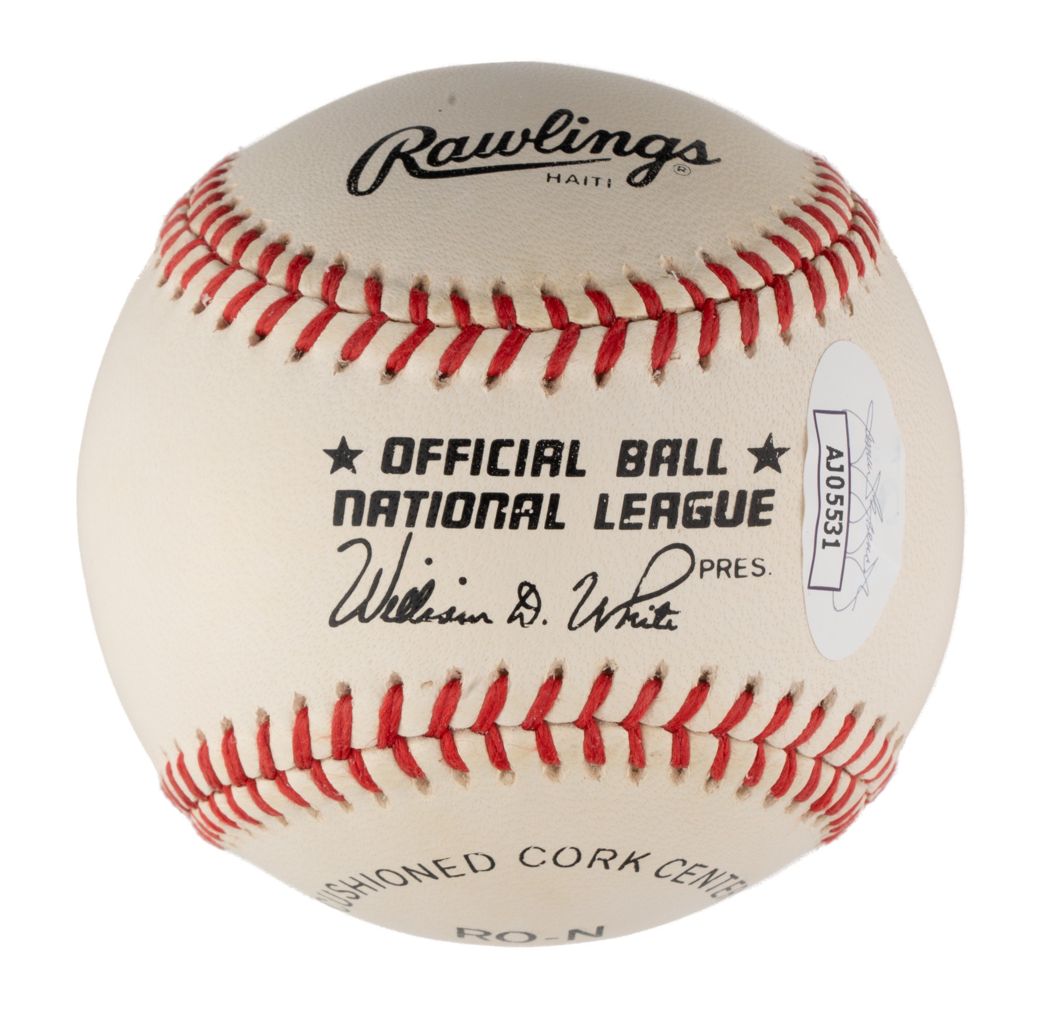 Johnny Vander Meer Single-Signed Baseball with "6/11/38" and "6/15/38 ...