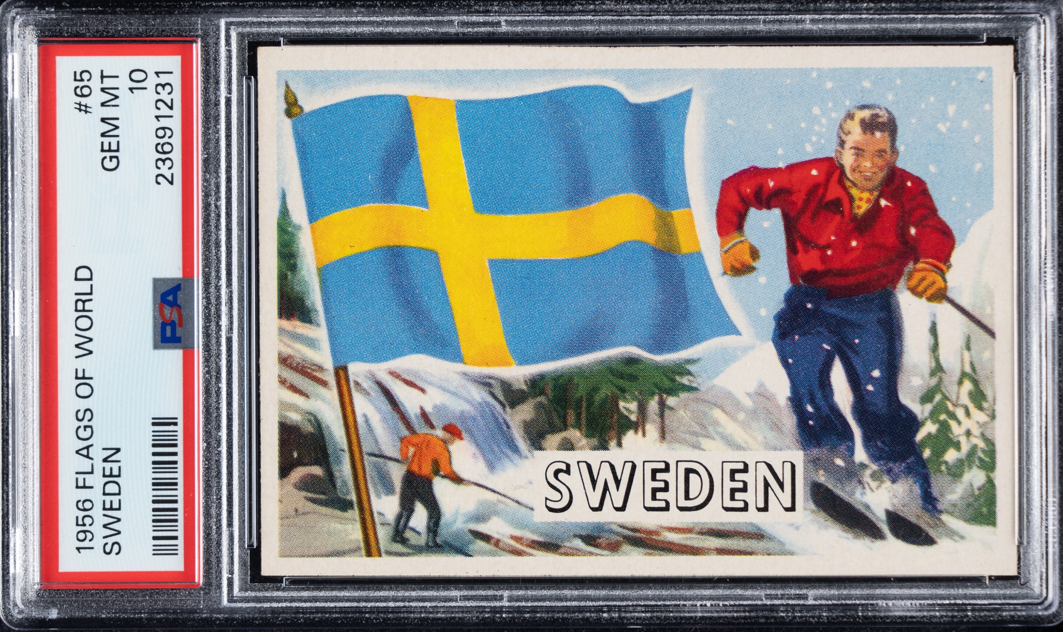 1956 Topps "Flags of the World" #65 Sweden PSA GEM MINT 10 - 1 of 1 ...