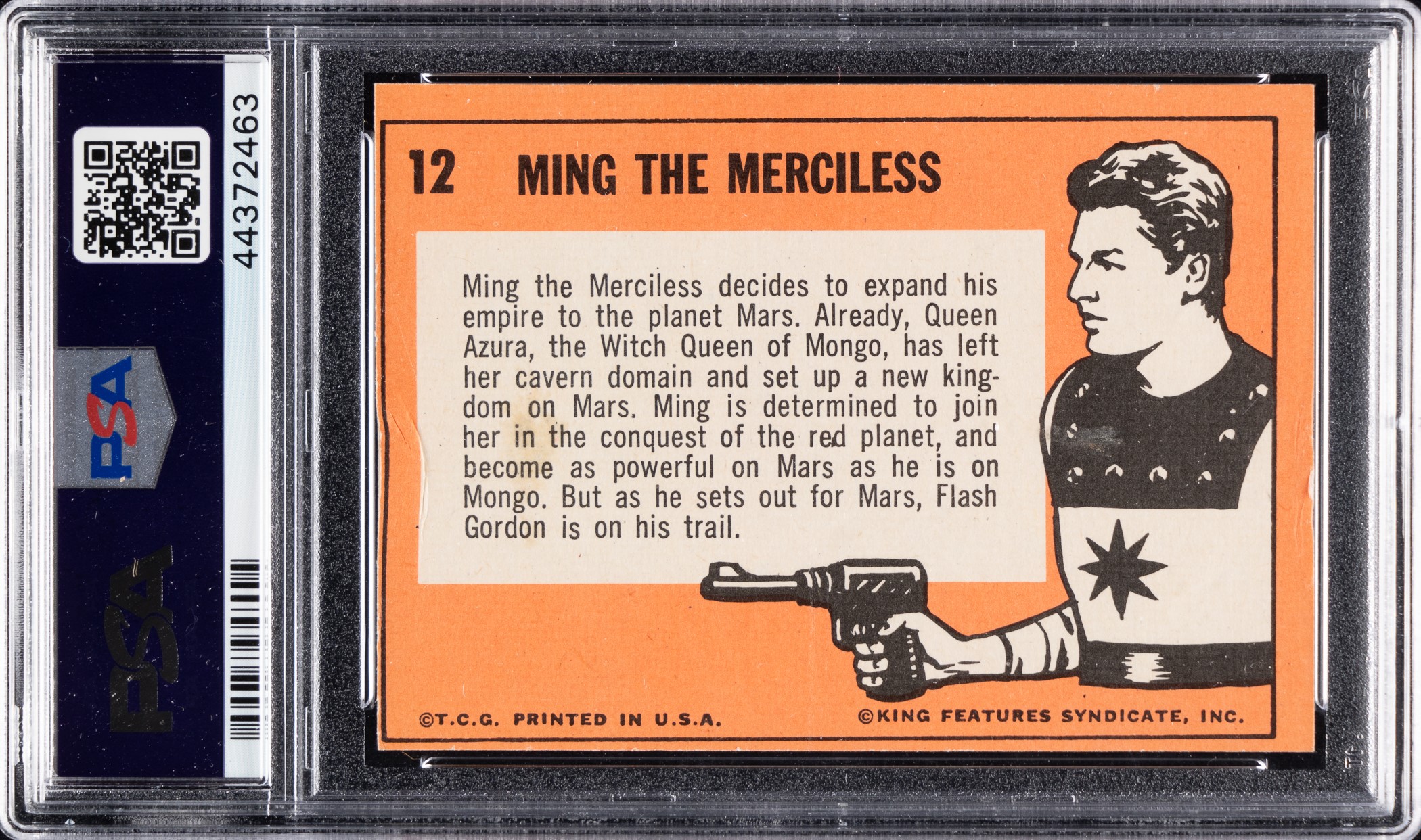1965 Topps Test "Flash Gordon" #12 Ming The Merciless PSA EX-MT 6 | REA ...