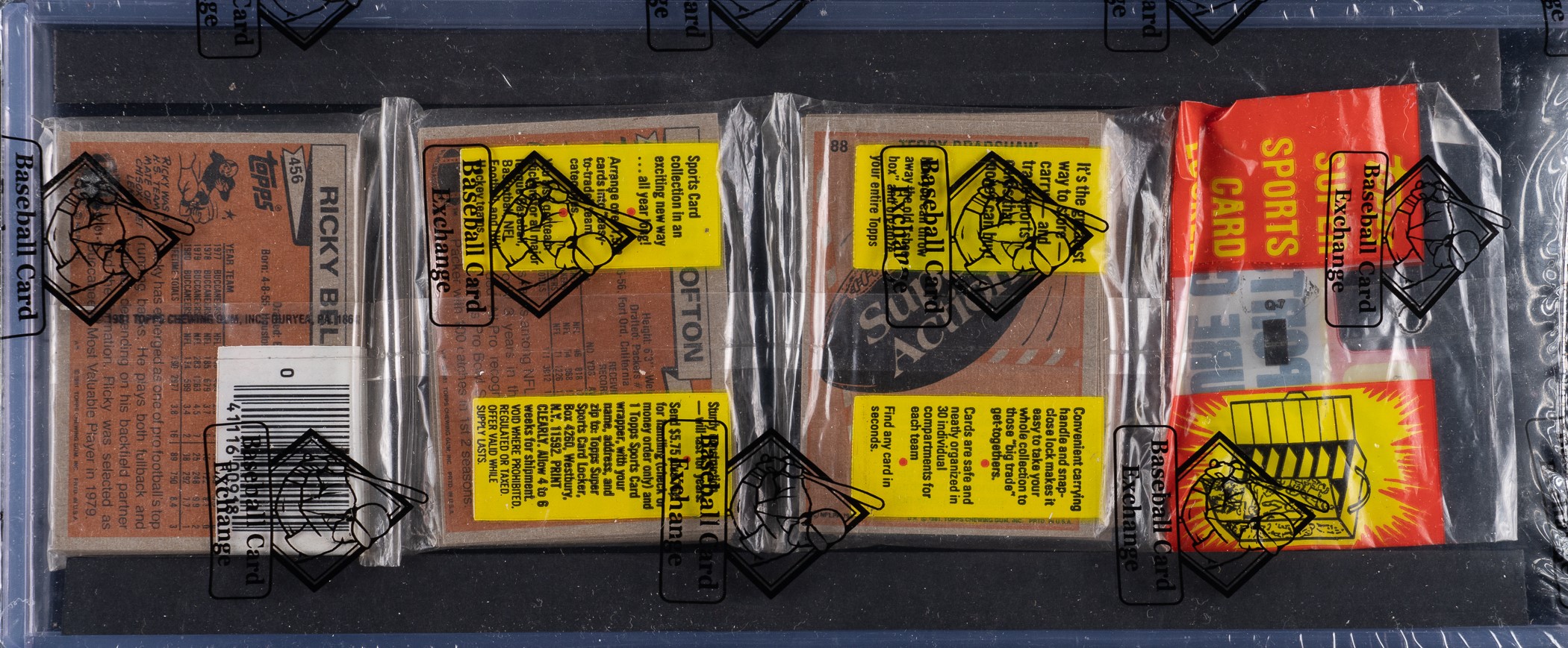 1981 Topps Football Unopened Rack Pack - BBCE - Joe Montana Rookie on ...