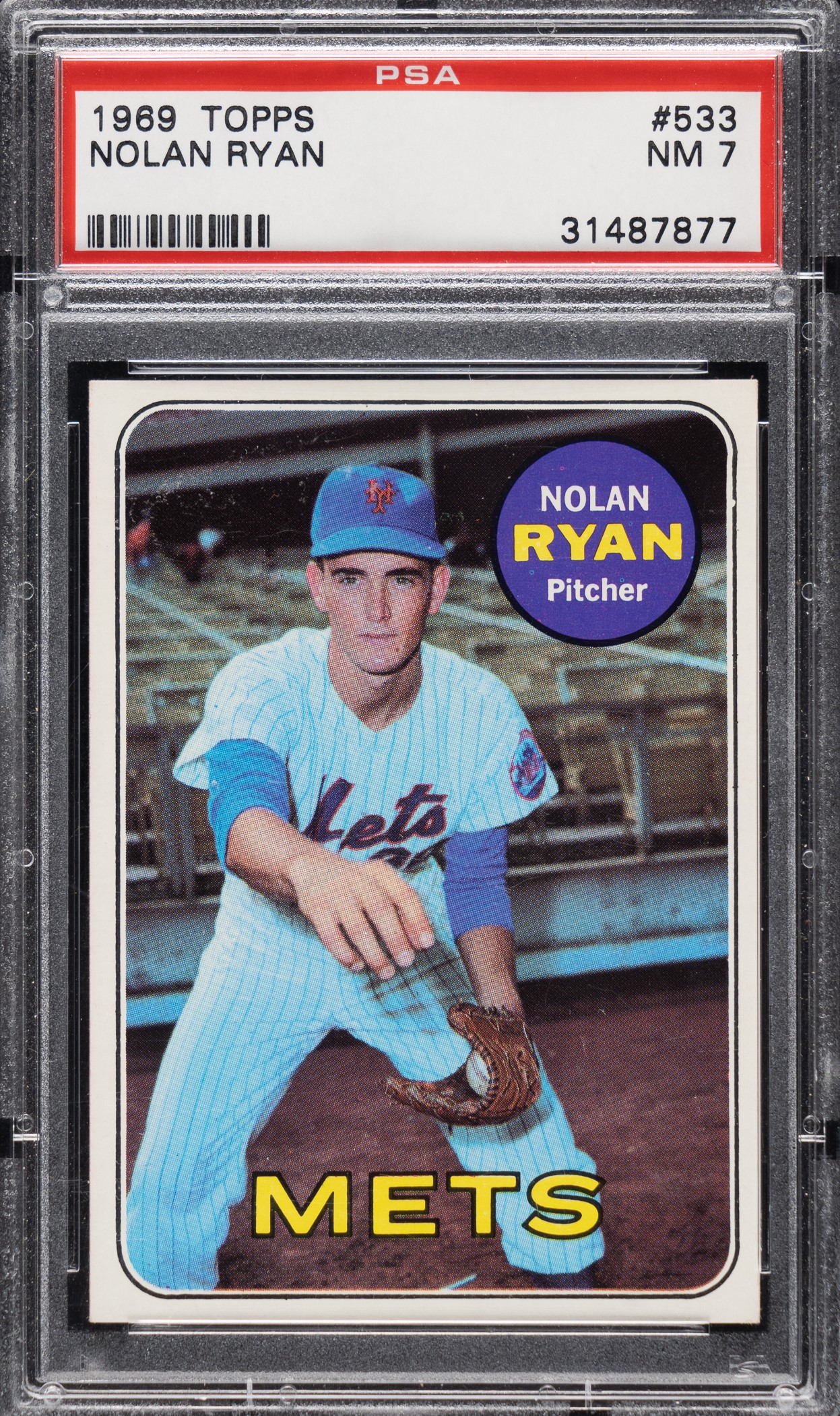 1969 Topps #533 Nolan Ryan PSA NM 7 | REA Archive