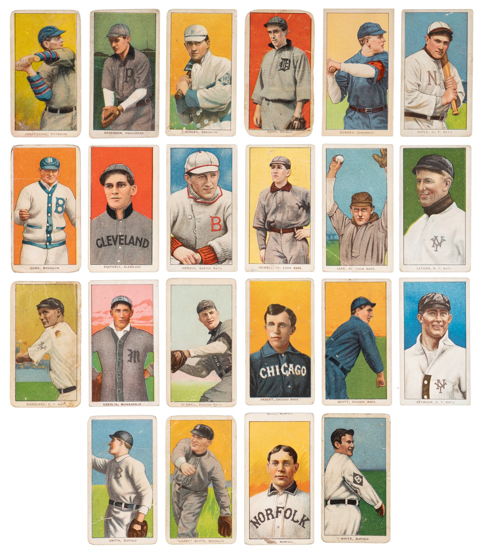 1909-1911 T206 White Border Collection (27) Including Joss, E. Collins ...