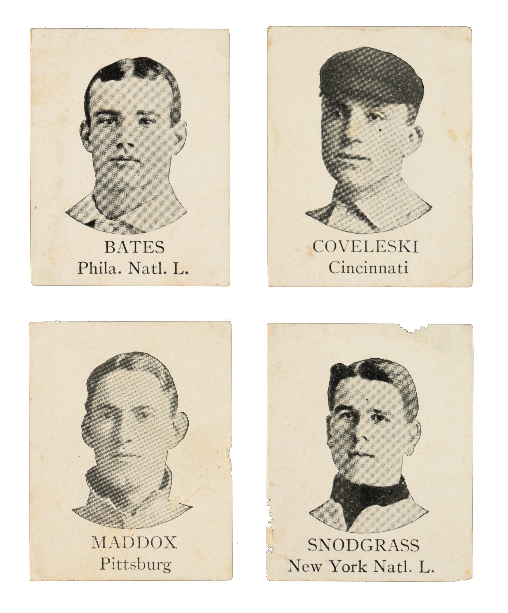 1909 E254 Colgan's Chips "Square Proof" Collection (19) | REA Archive