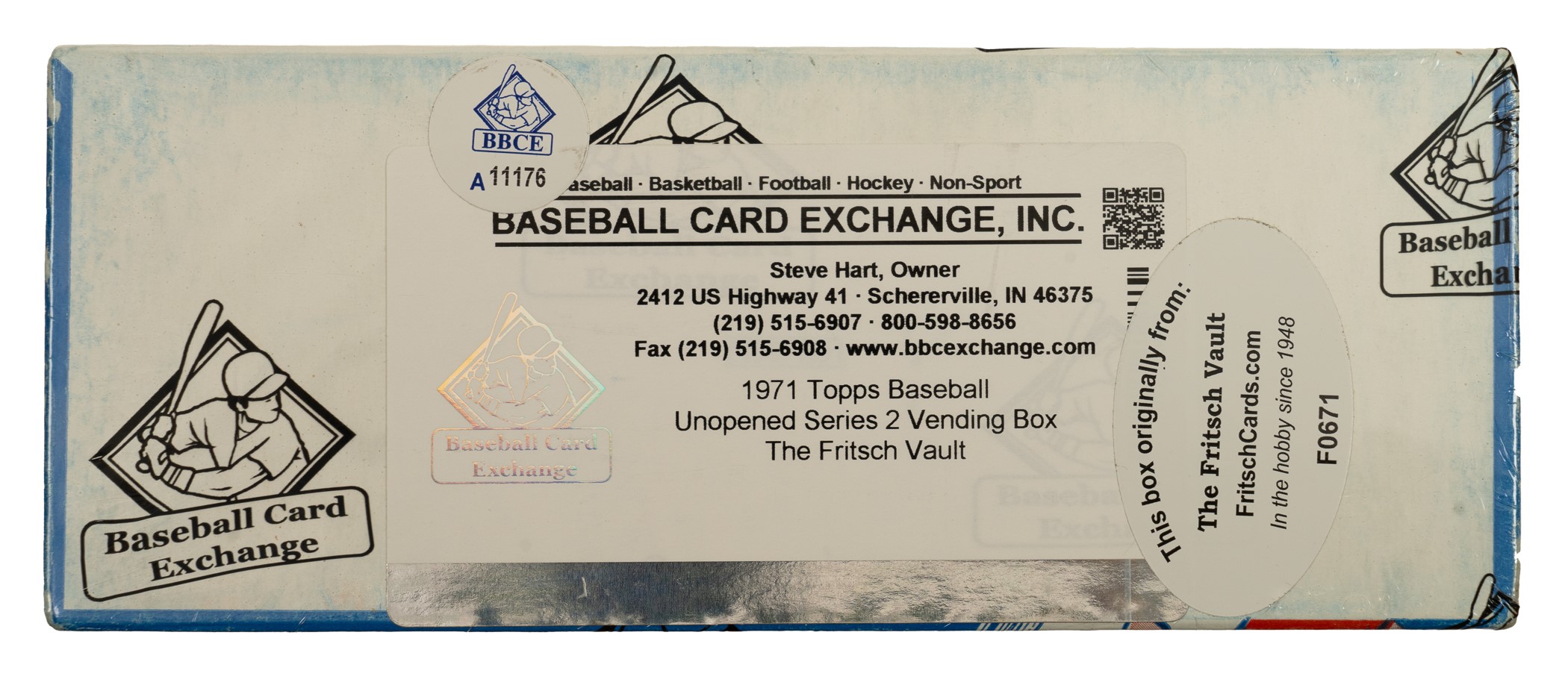 1971 Topps Second Series Unopened Vending Box - BBCE and Ex-Fritsch ...