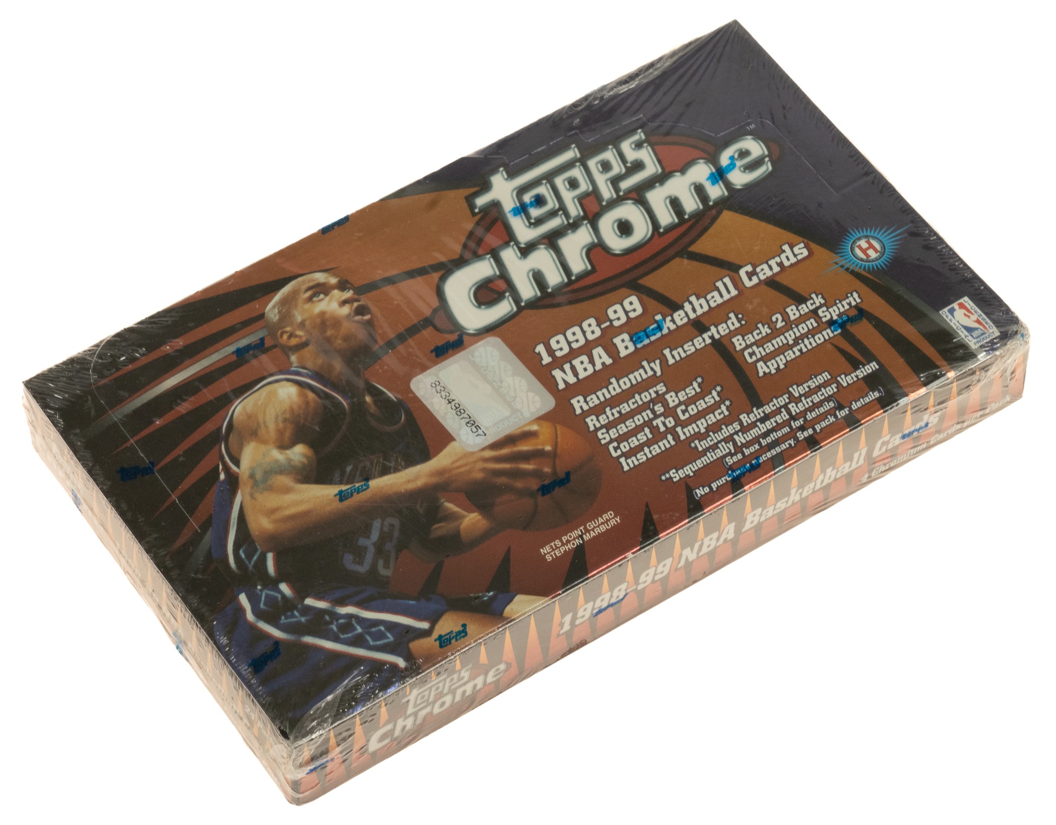 1998-1999 Topps Chrome Basketball Factory-Sealed Unopened Hobby Box (24 ...