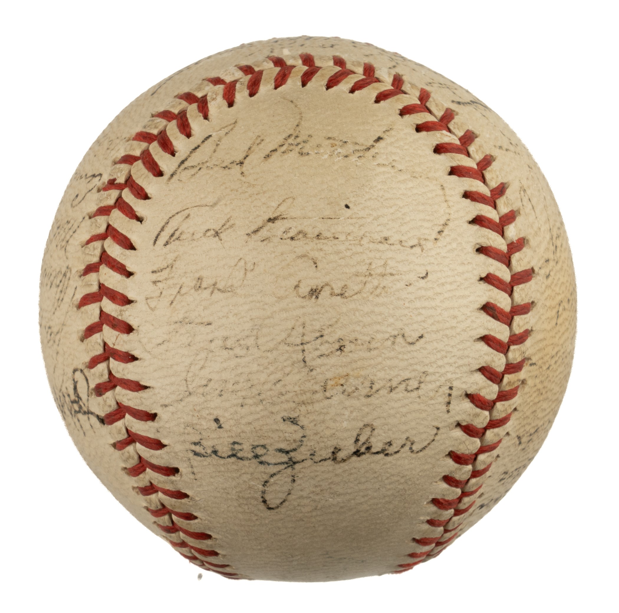1945 New York Yankees Team-Signed Baseball with Joe McCarthy and Red ...