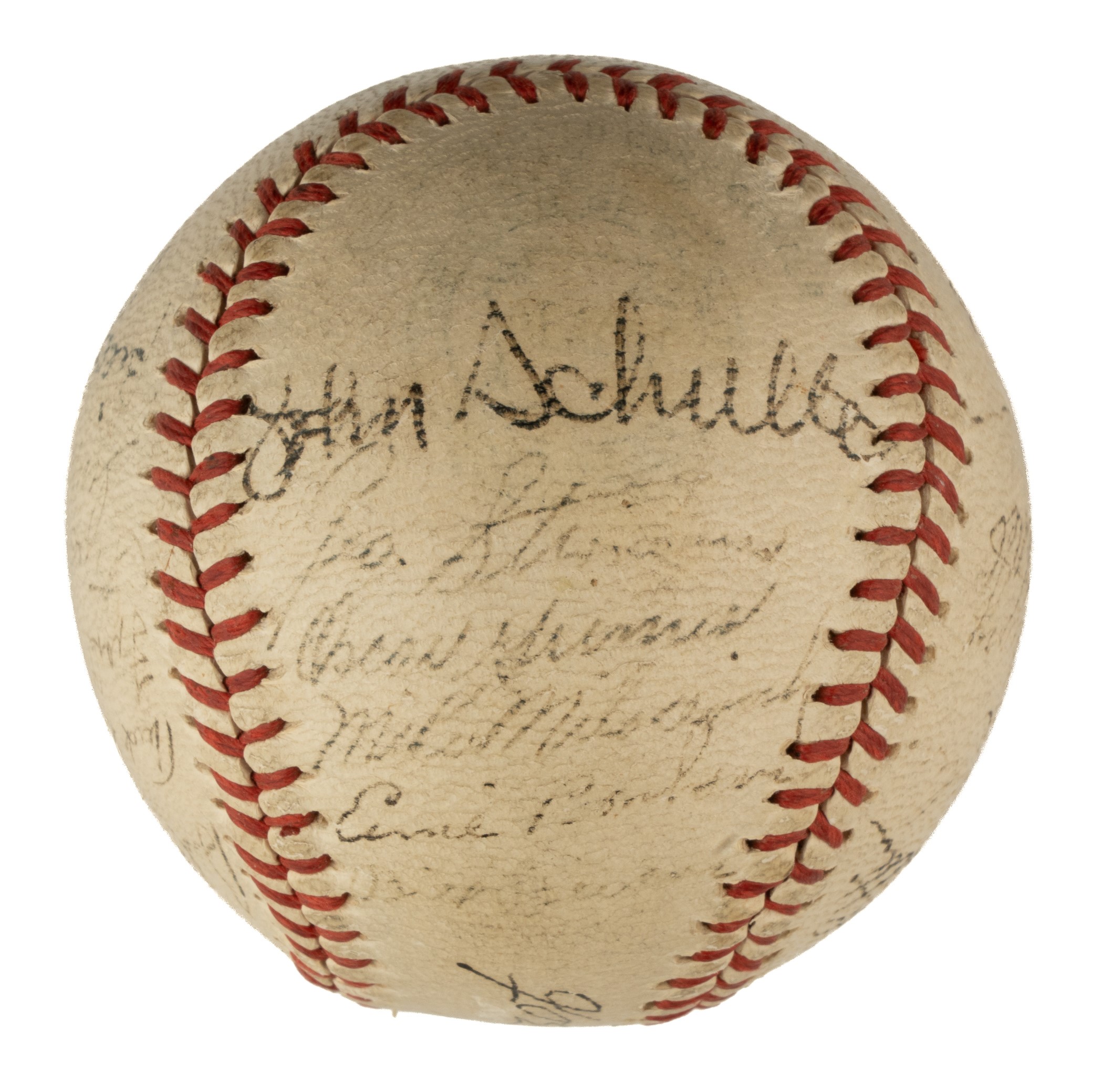 1945 New York Yankees Team-Signed Baseball with Joe McCarthy and Red ...