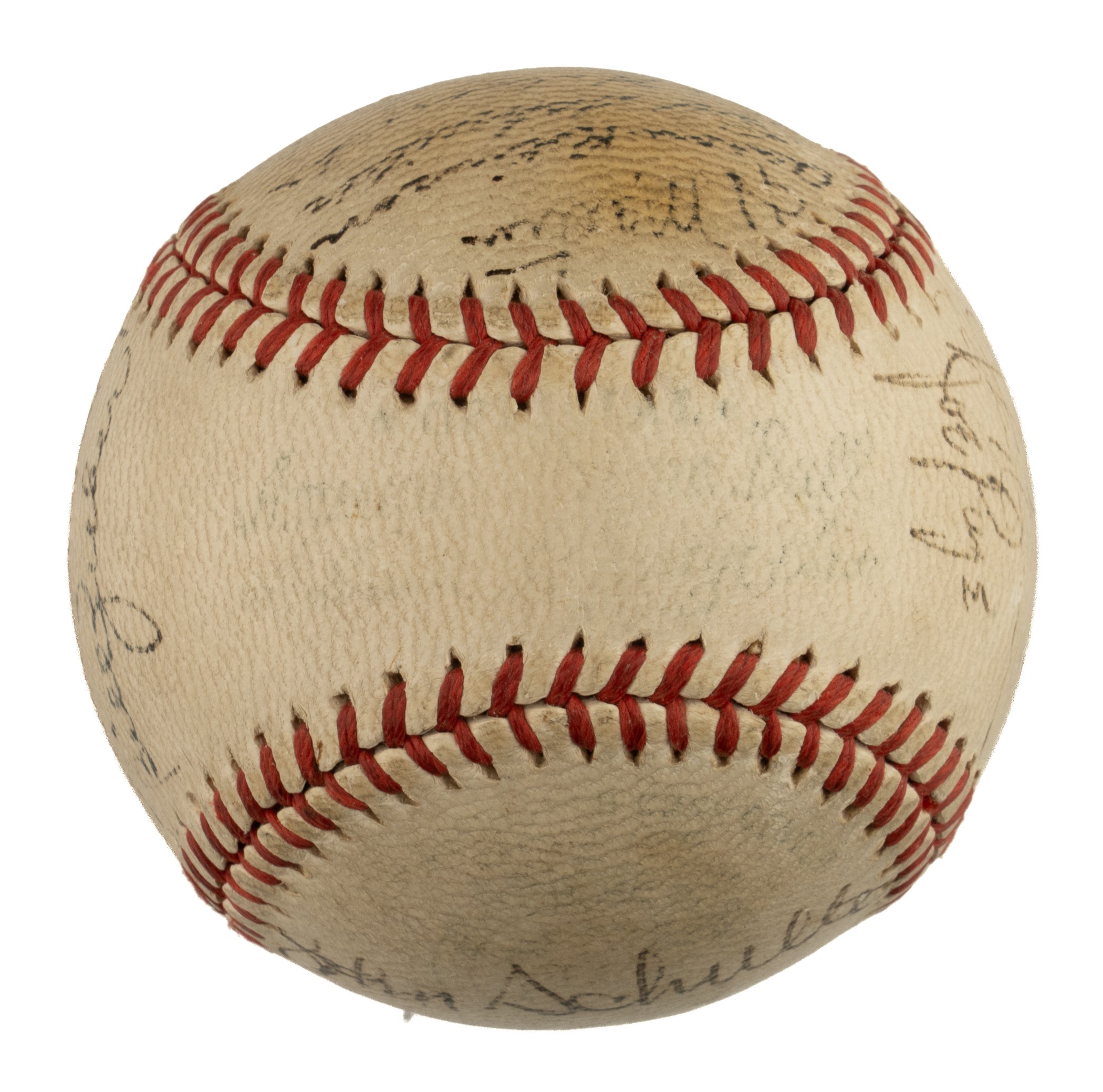 1945 New York Yankees Team-Signed Baseball with Joe McCarthy and Red ...