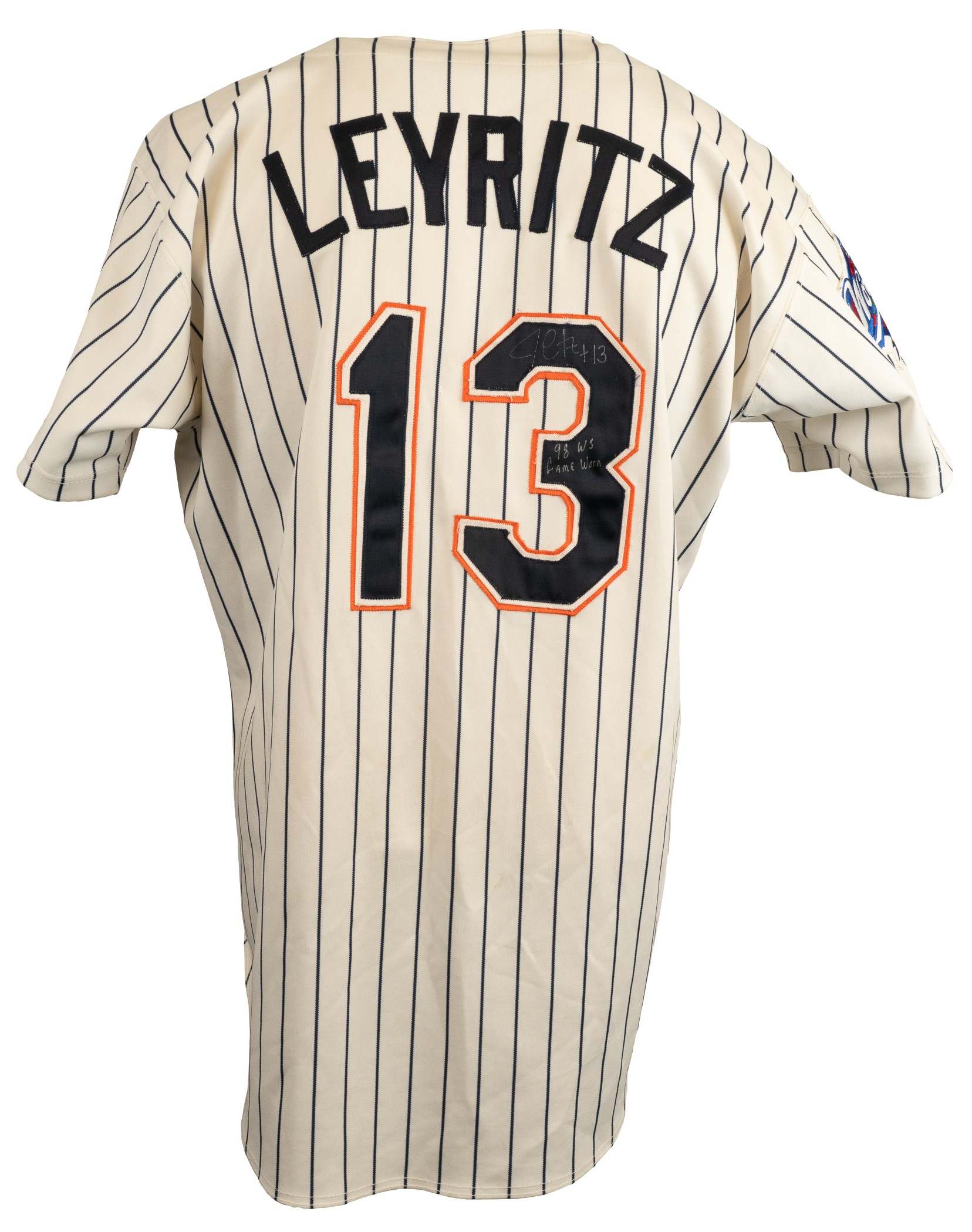 1998 Jim Leyritz San Diego Padres Signed Game-Used World Series Home ...