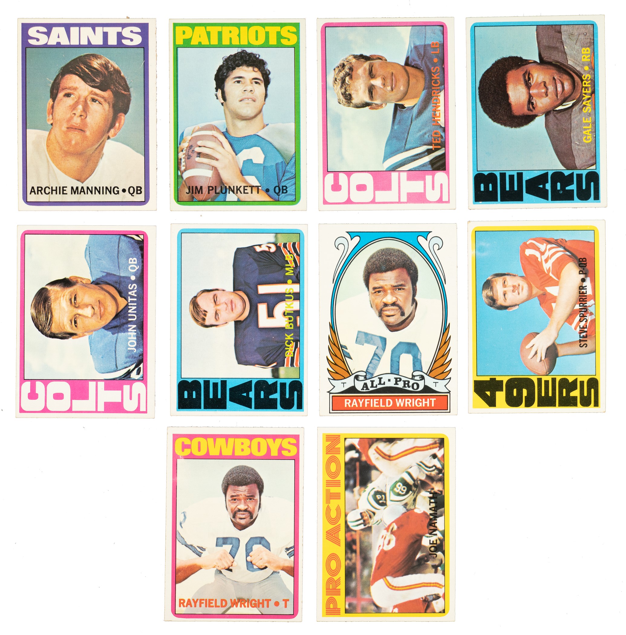 1972 Topps Football Complete Set (351) | REA Archive