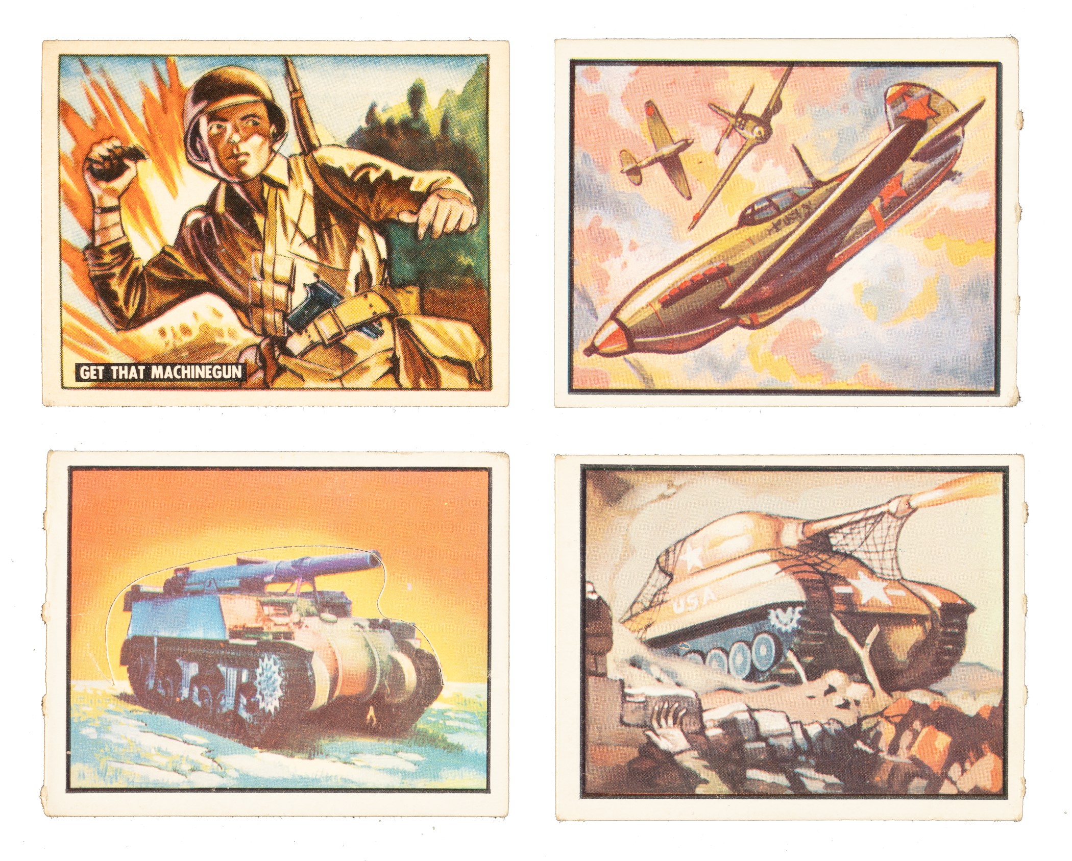 1950 Topps "Freedom's War" Complete Set (203) Including Intact Die-cut ...