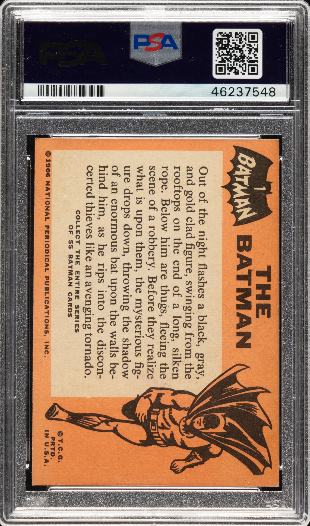 1966 Topps "Batman" #1 The Batman PSA NM 7 | REA Archive