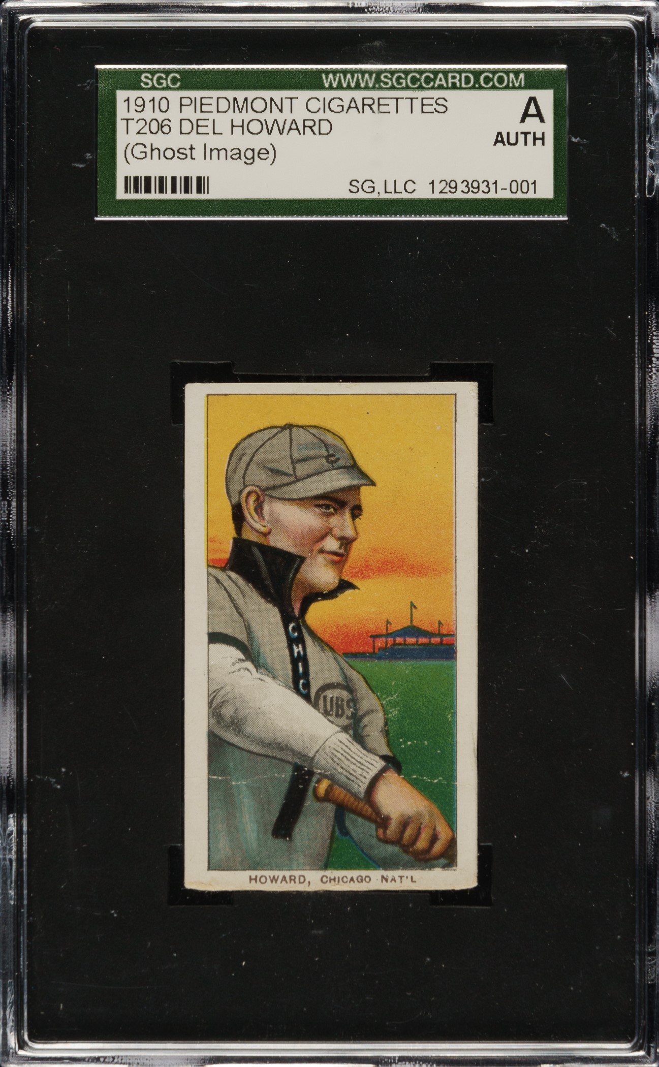 1909-1911 T206 White Border Del Howard - Ghost Image on Reverse! | REA ...