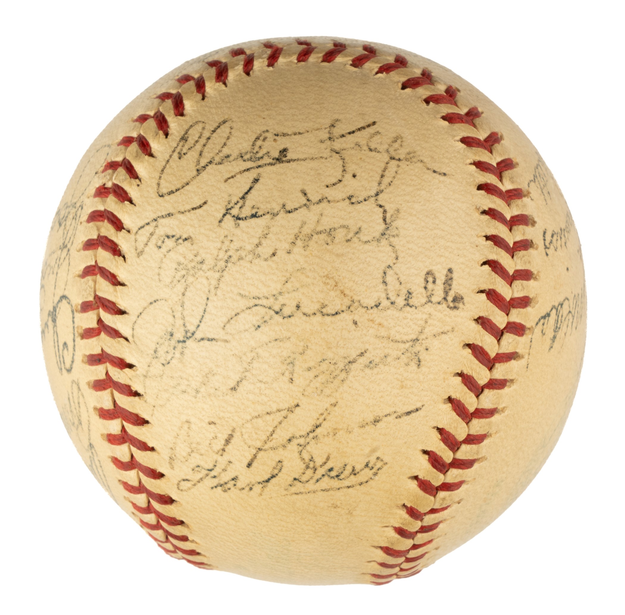 1947 New York Yankees World Champions Team-Signed Baseball with Joe ...