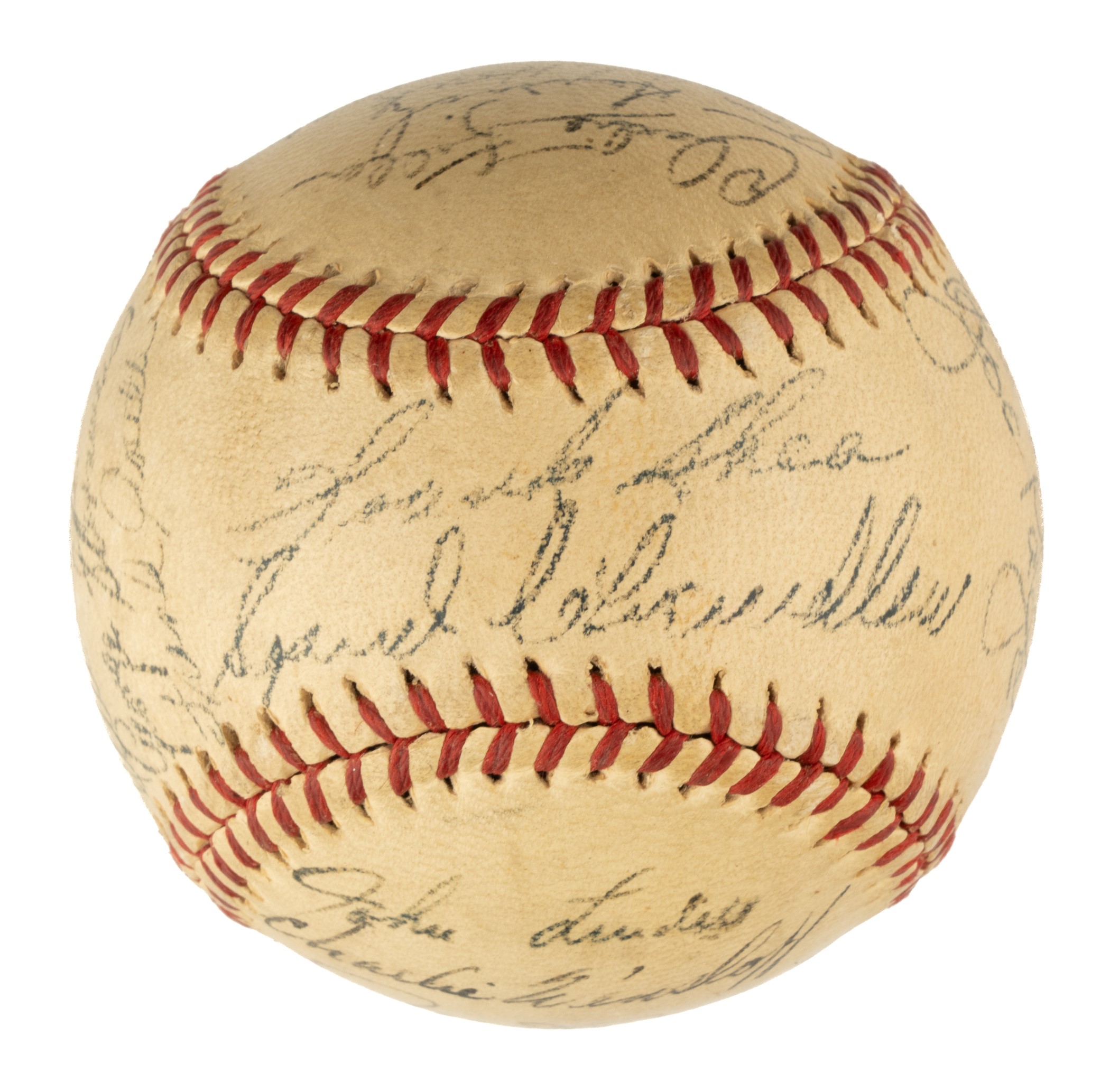 1947 New York Yankees World Champions Team-Signed Baseball with Joe ...