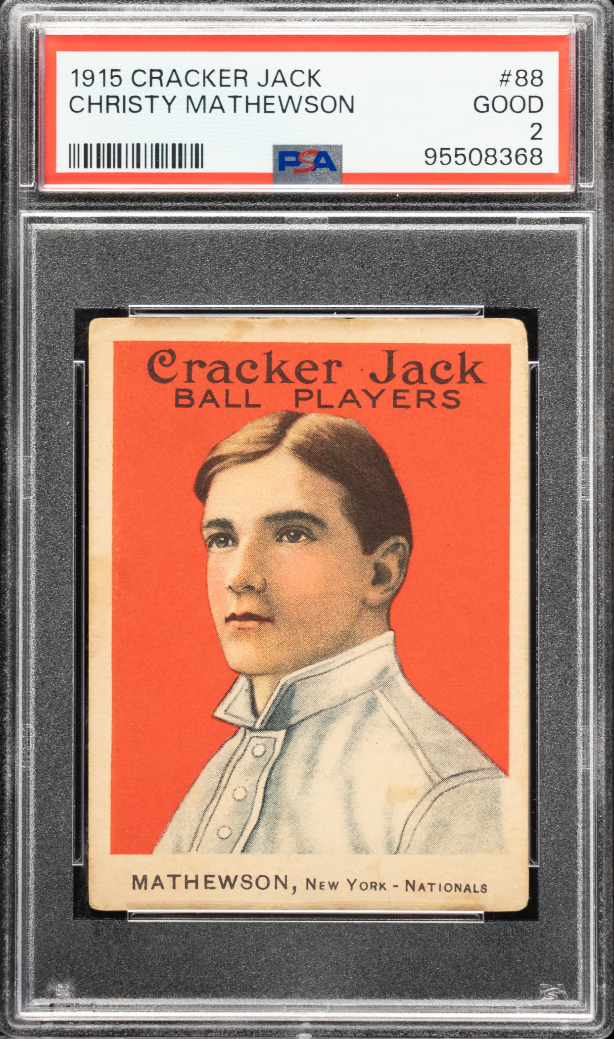 1915 E145 Cracker Jack #88 Christy Mathewson PSA GOOD 2 - Newly ...