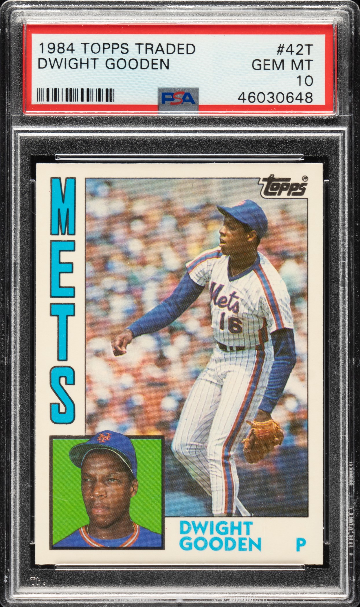 1984 Topps Traded #42T Dwight Gooden Rookie PSA GEM MINT 10 | REA Archive