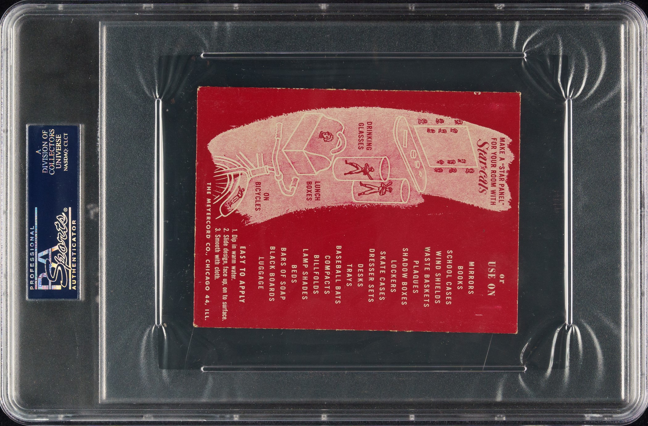 Twice-Signed 1952 Star-Cal Decals Type 2 #93-A Stan Musial - PSA/DNA ...