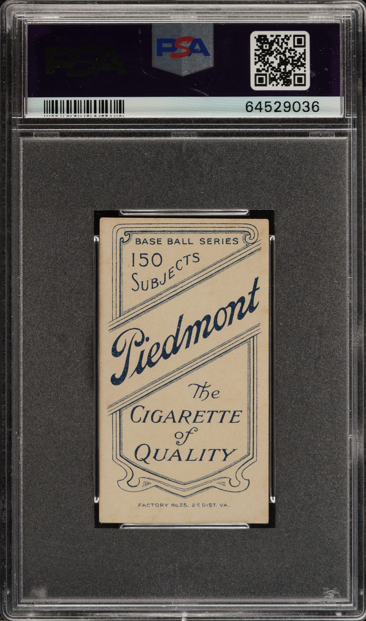 1909-1911 T206 White Border Fred Clarke Portrait PSA EX 5 | REA Archive