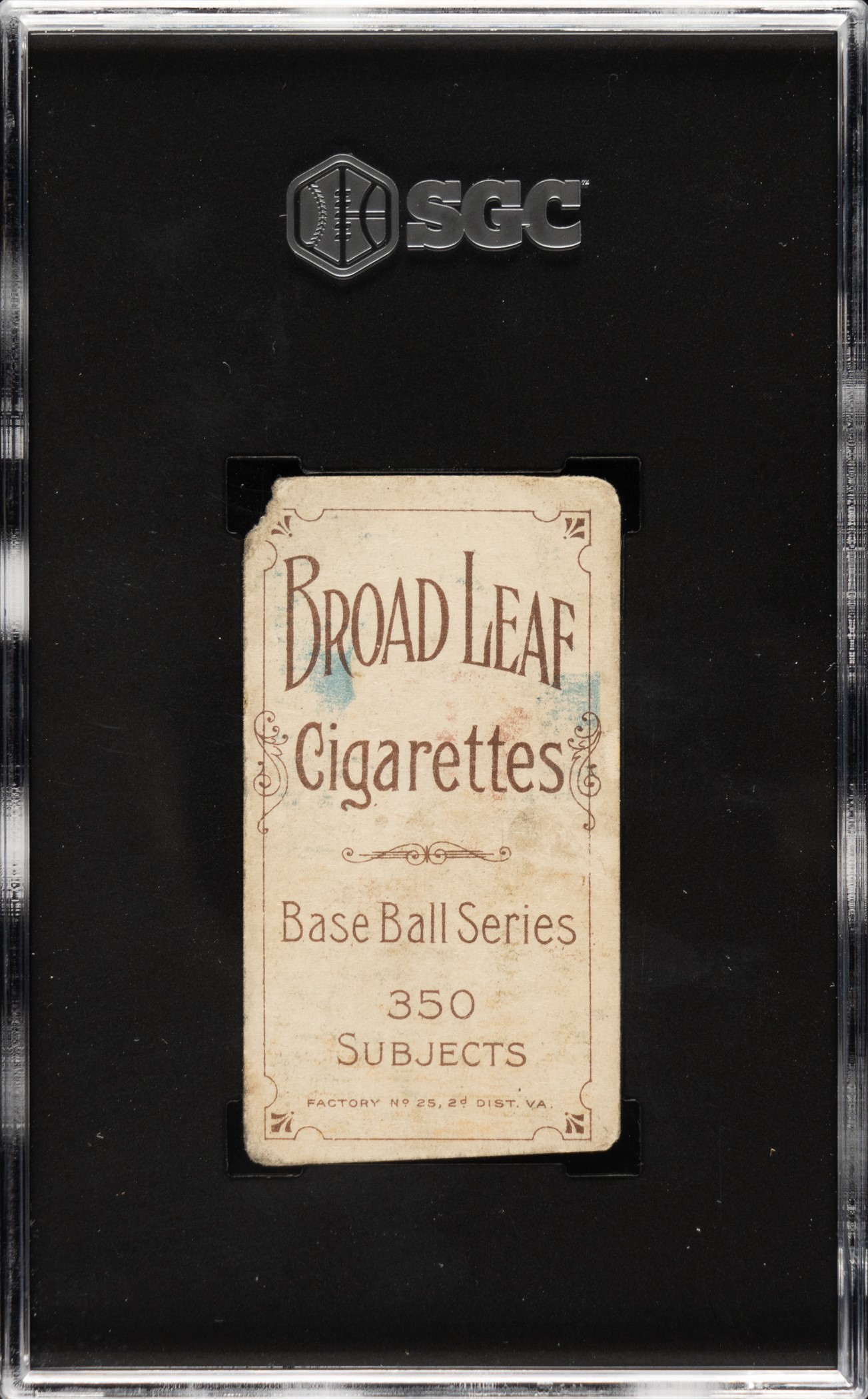 1909-1911 T206 White Border Harry Arndt SGC Authentic - Broad Leaf 350 ...