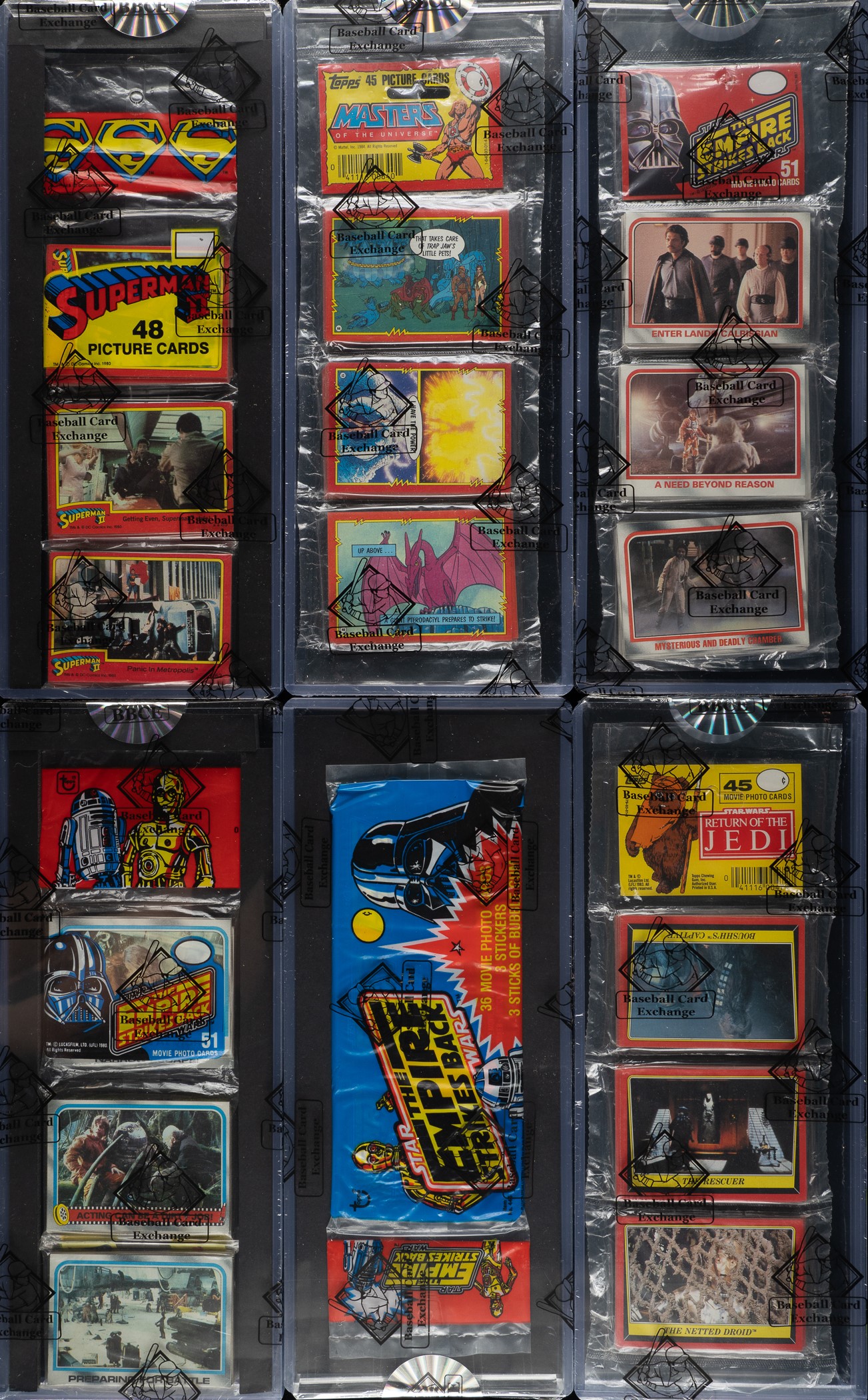 1980 to 1984 Topps ""Masters of the Universe", "Star Wars", and ...