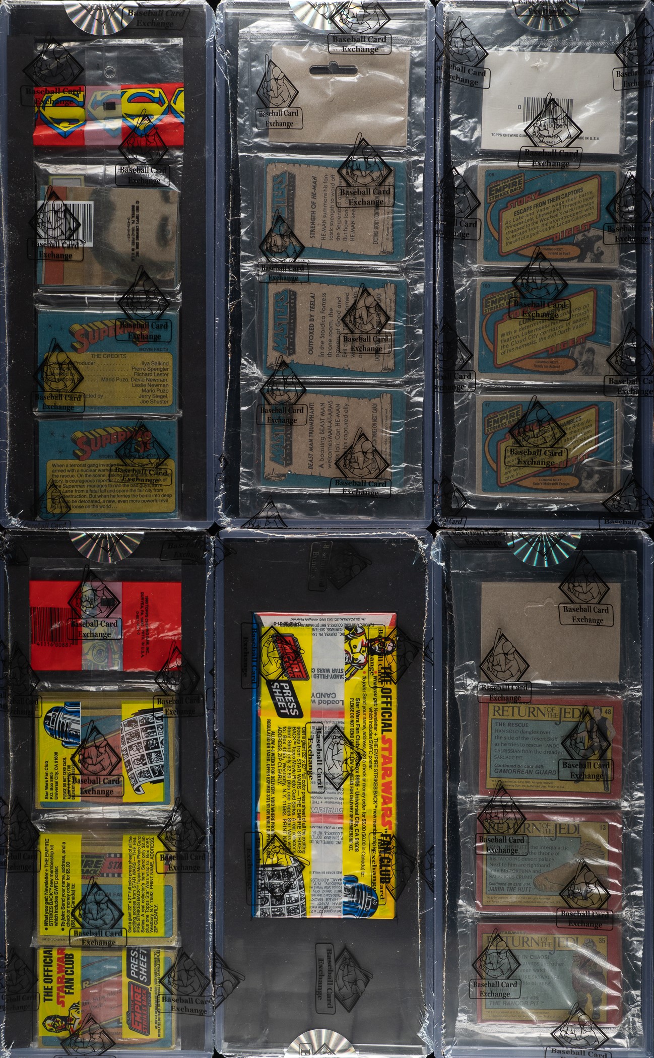 1980 to 1984 Topps ""Masters of the Universe", "Star Wars", and ...