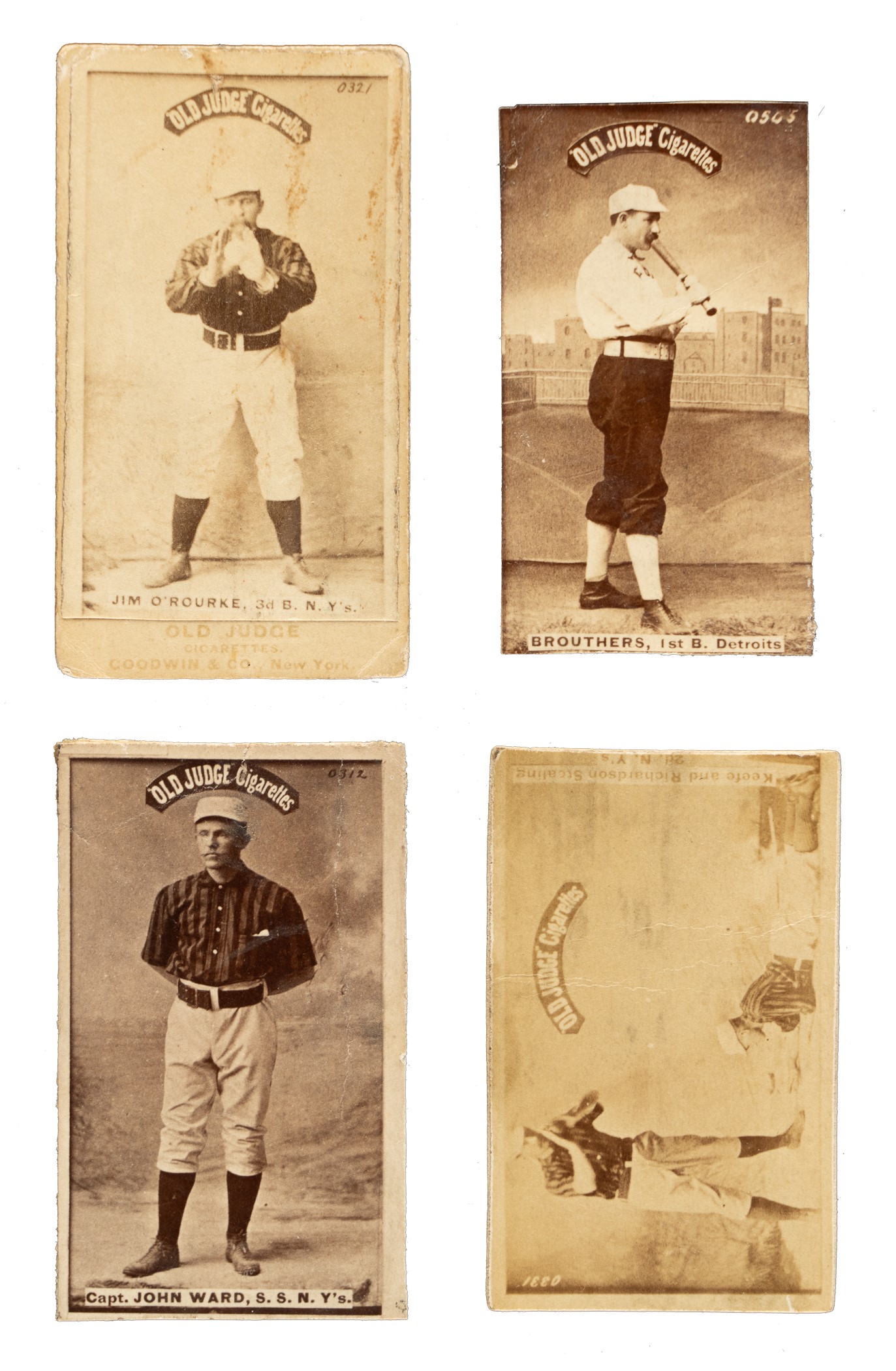 1887 N172 Old Judge Hall of Fame Collection (4) Including Jim O'Rourke ...