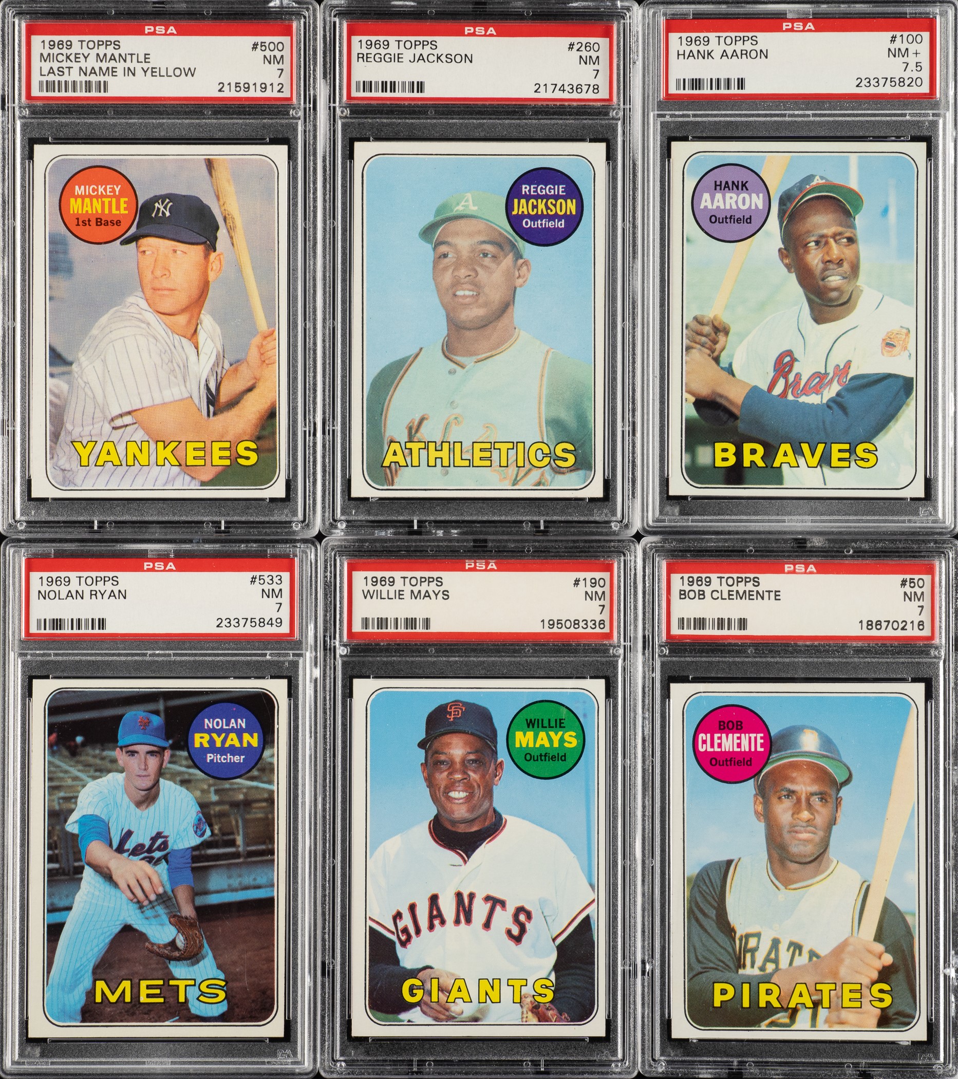 High-Grade 1969 Topps Complete Set (664) Including 221 PSA-Graded Cards ...