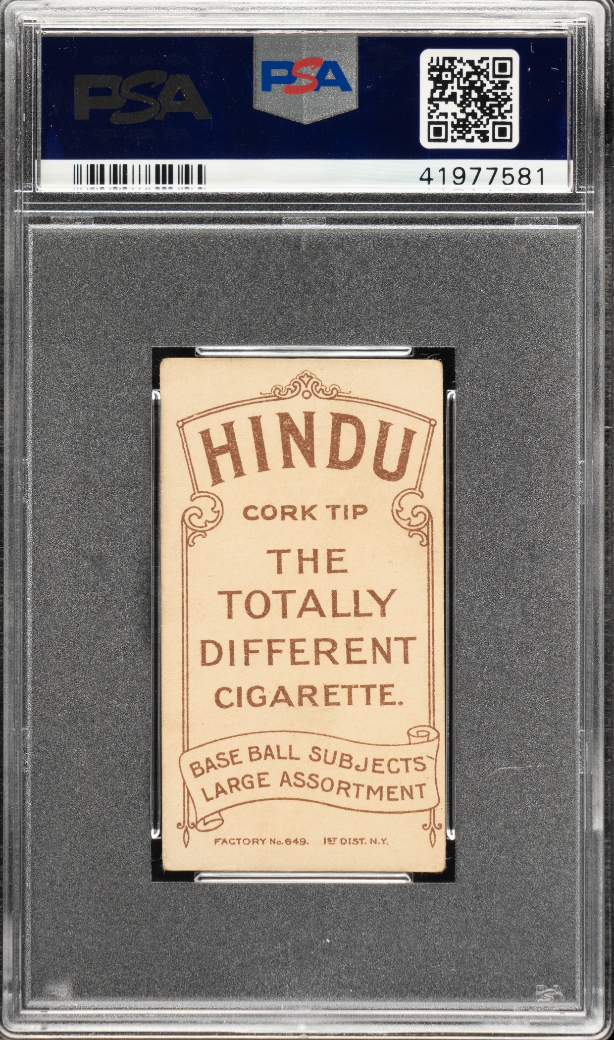 1909-1911 T206 White Border Larry Doyle Throwing PSA VG 3 - Brown Hindu Back | REA Archive