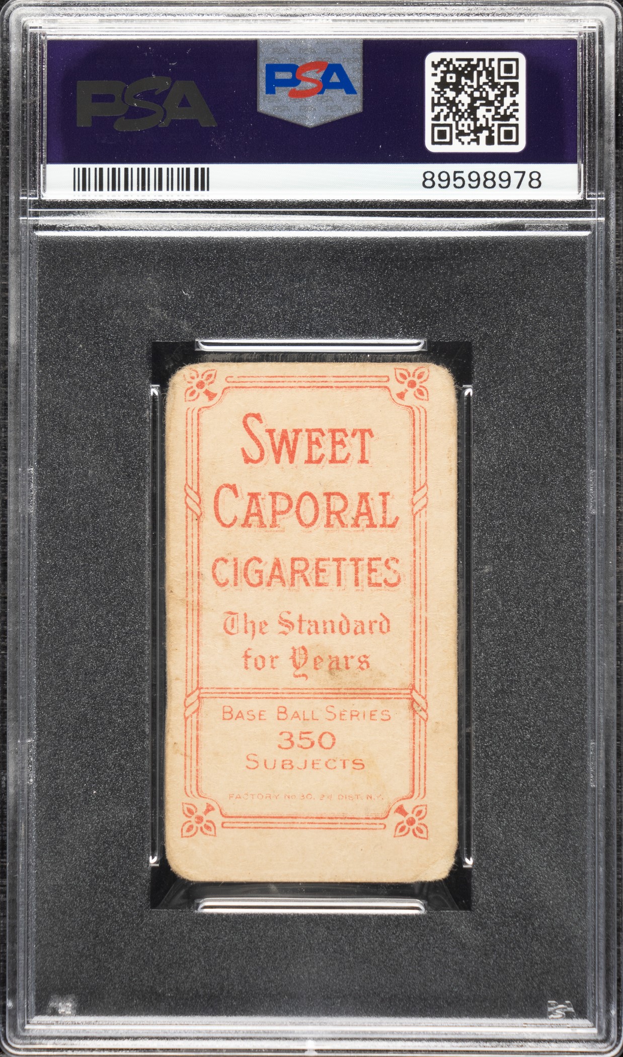 1909-1911 T206 White Border Fred Snodgrass Batting PSA POOR 1 - Rare ...