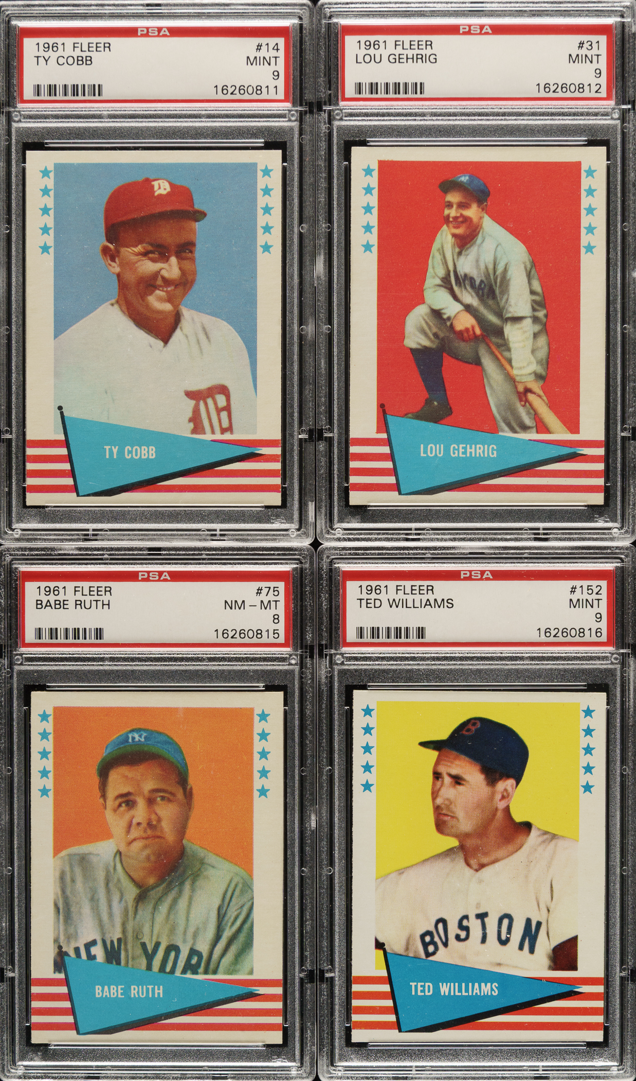High-Grade 1961-1962 Fleer All-Time Greats Complete Set (154) | REA Archive