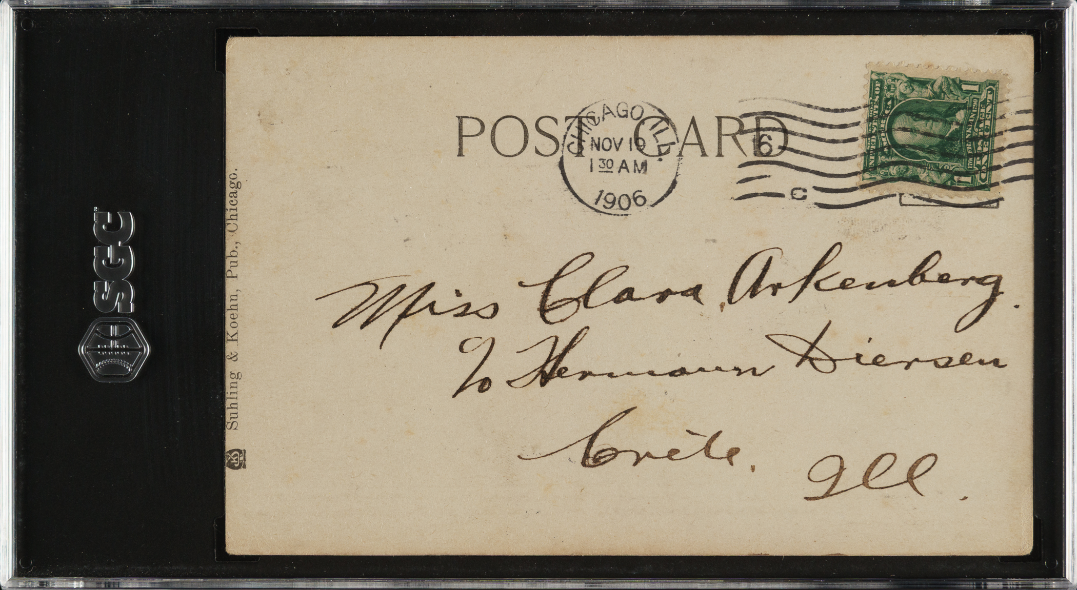 1906 Fred H. Wagner Chicago Cubs SGC POOR 1 Including Joe Tinker ...