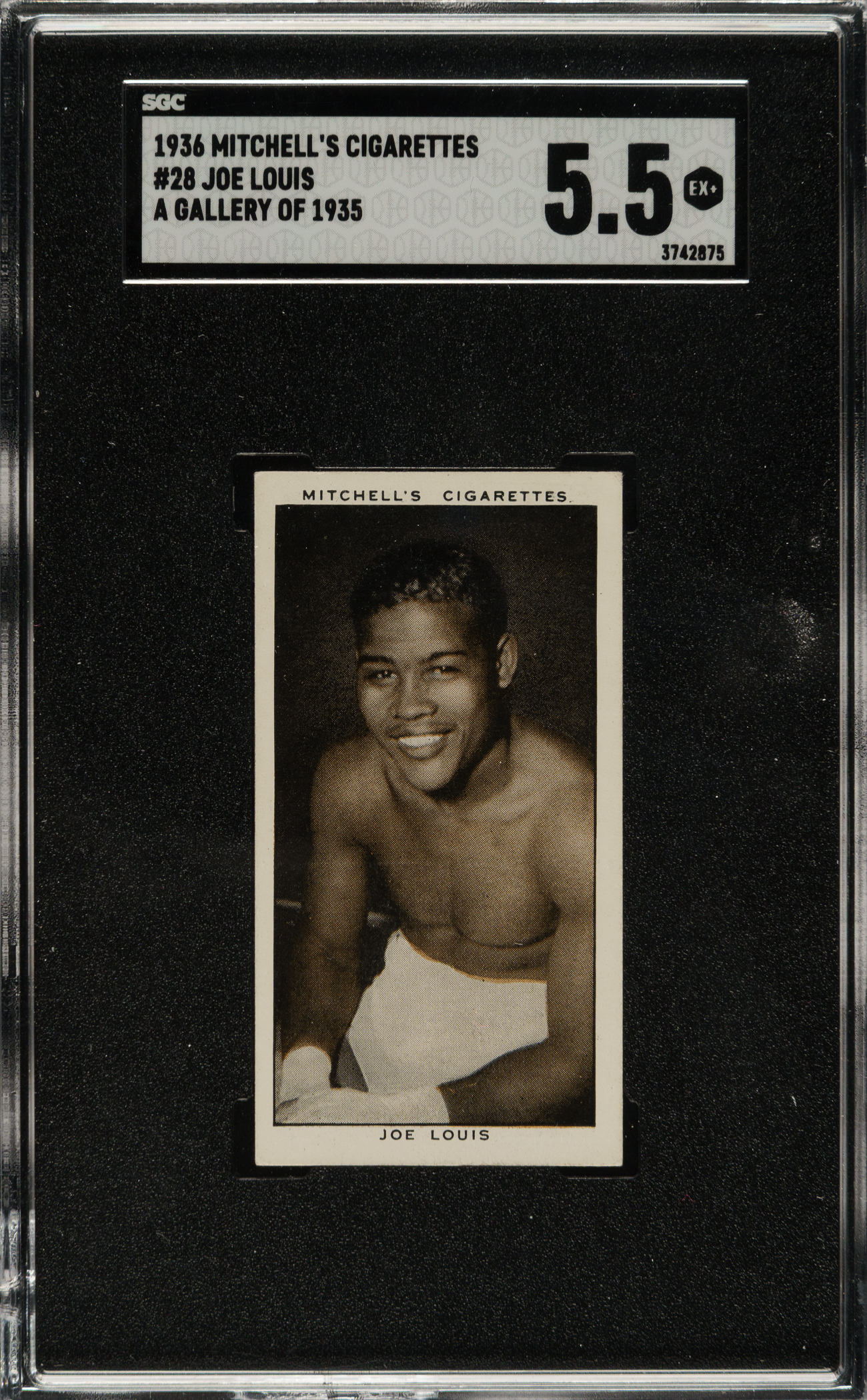 1936 Mitchell & Son "A Gallery of 1935" #28 Joe Louis SGC EX+ 5.5 | REA ...