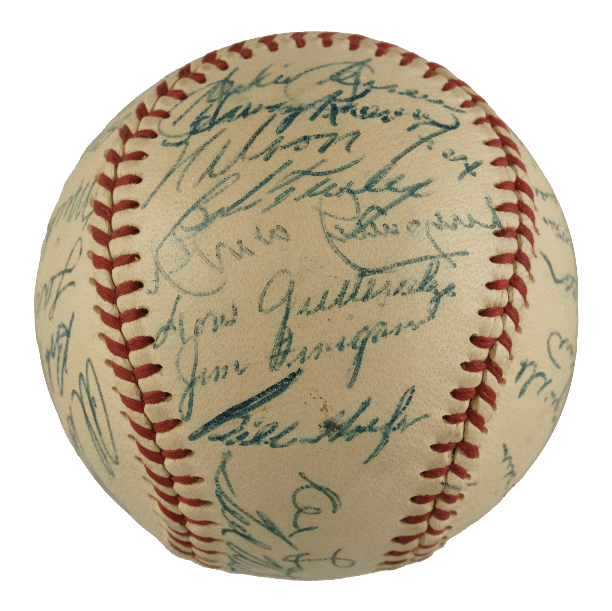 1955 American League All-Star Team-Signed Baseball with Mickey Mantle ...