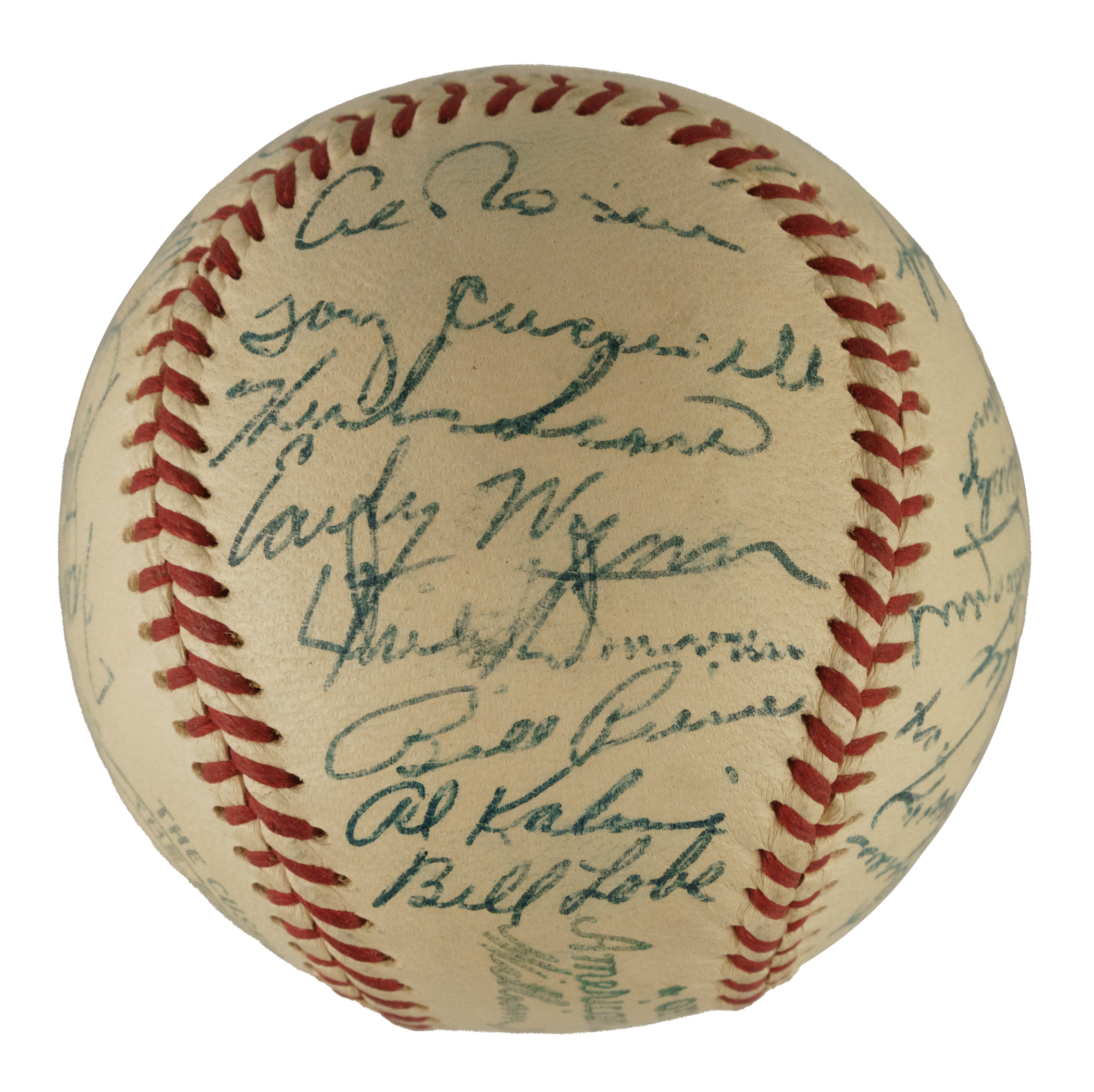 1955 American League All-Star Team-Signed Baseball with Mickey Mantle ...