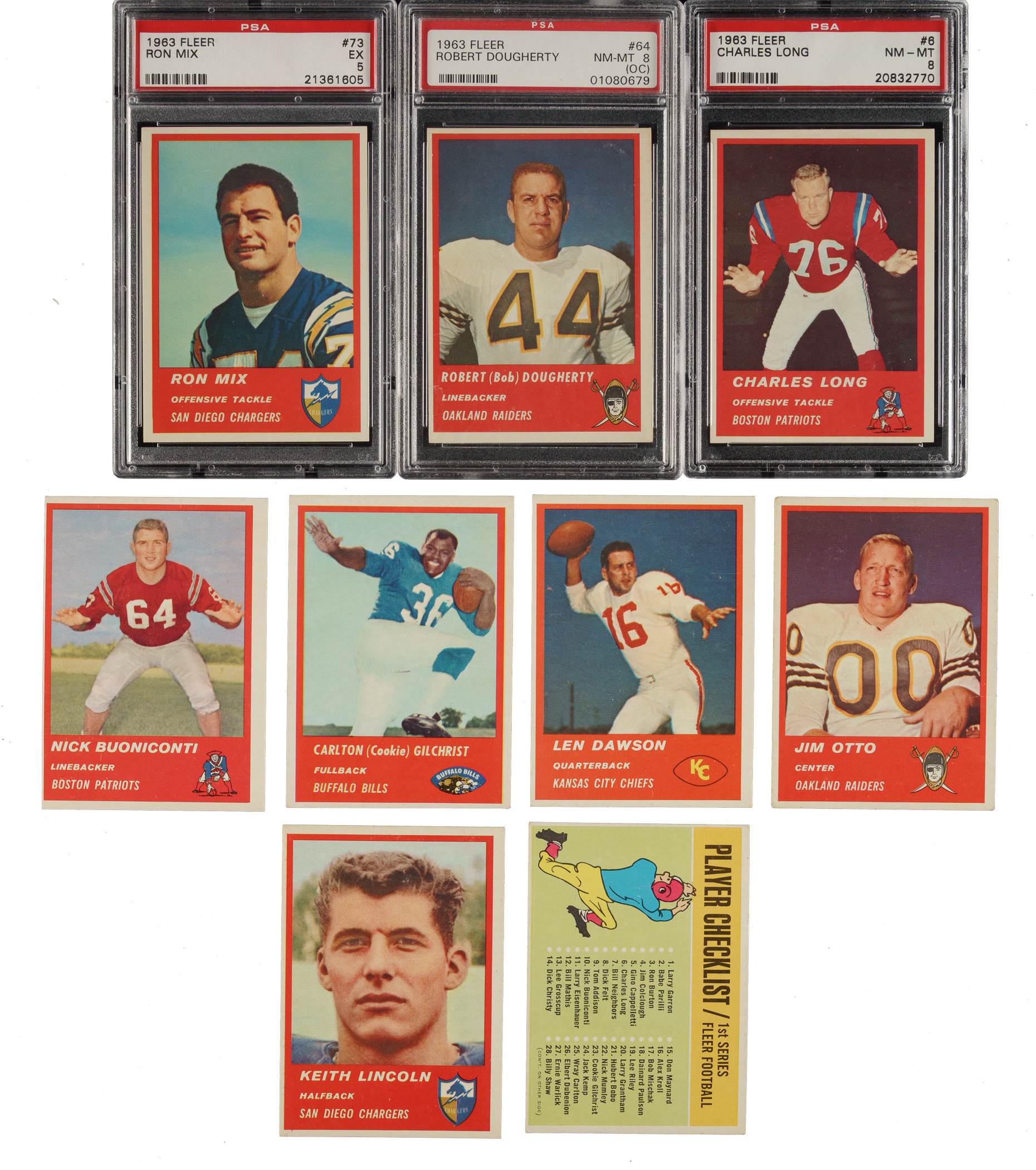 1963 Fleer Football Complete Set (89) Including Checklist | REA Archive