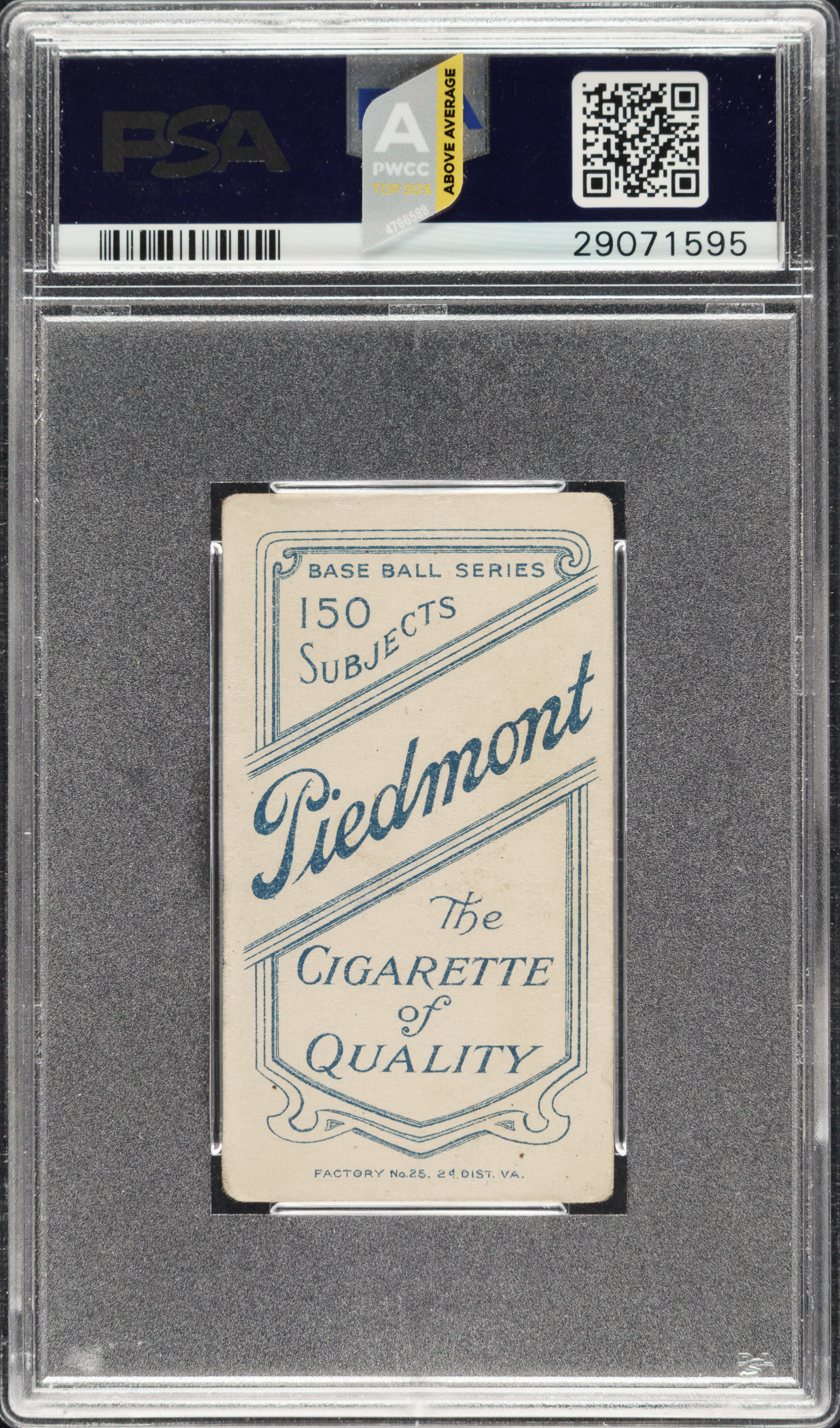 1909-1911 T206 White Border Walter Johnson Portrait PSA VG 3 | REA Archive