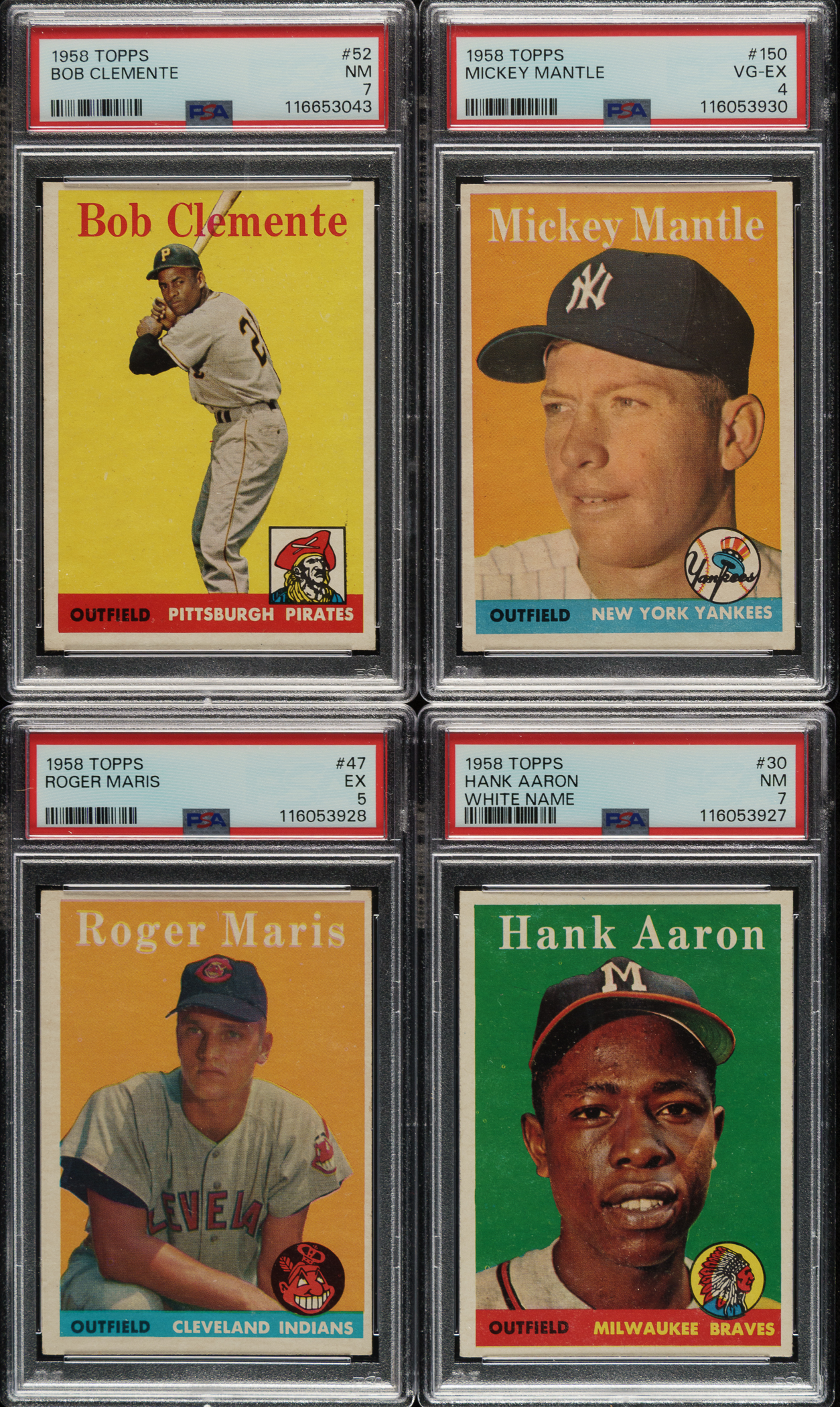 1958 Topps Complete Set (494) Including 32 Yellow-Letter Variations ...