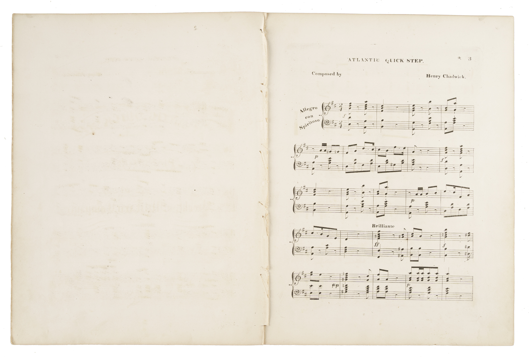 Henry Chadwick Signed Piano Composition List - Chadwick Family ...