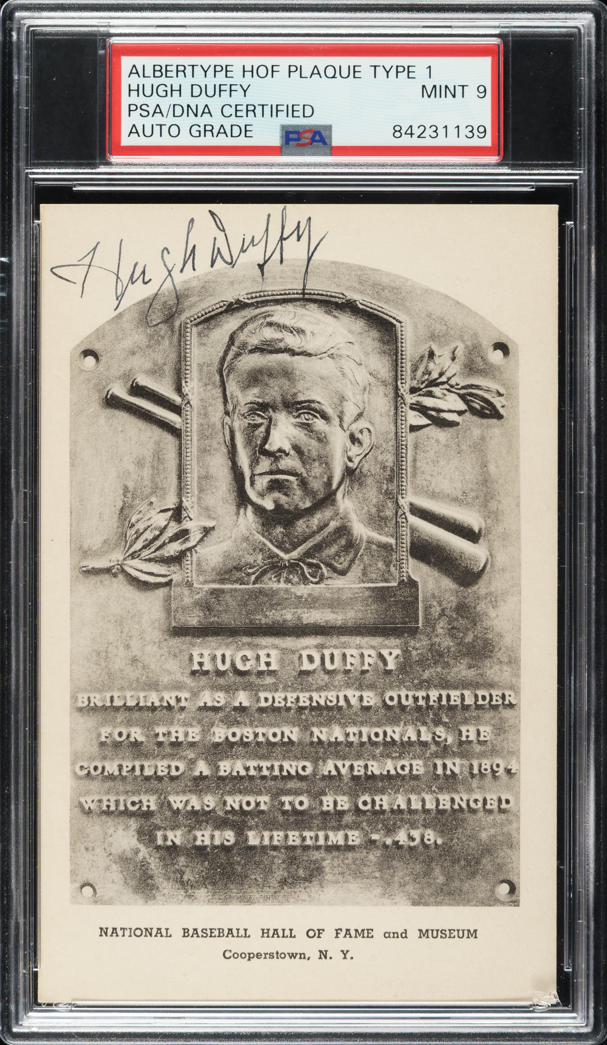 Signed 1944-1945 Albertype (Type 1) Black-and-White Hall of Fame ...