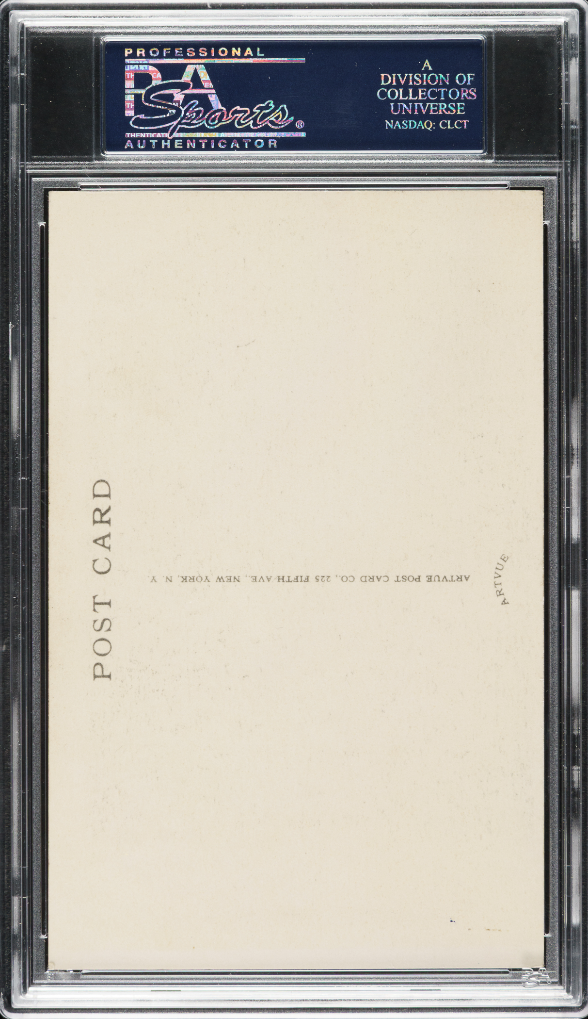 Signed 1956-1963 Artvue (Type 2) Black-and-White Hall of Fame Postcard ...